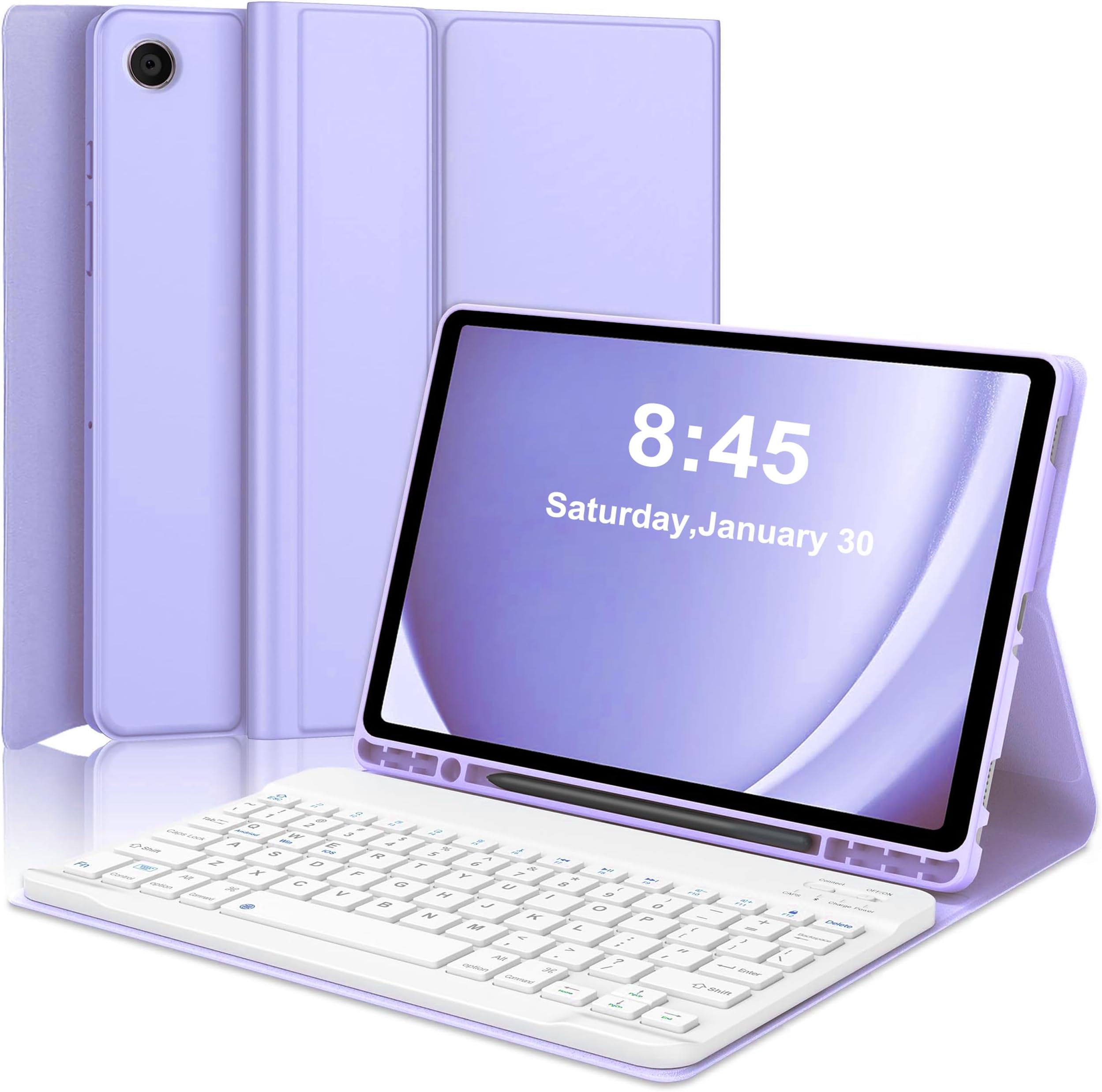 Amazon.com: AMOUOGOEY Keyboard Case for Samsung Galaxy Tab A9 Plus 5G ...