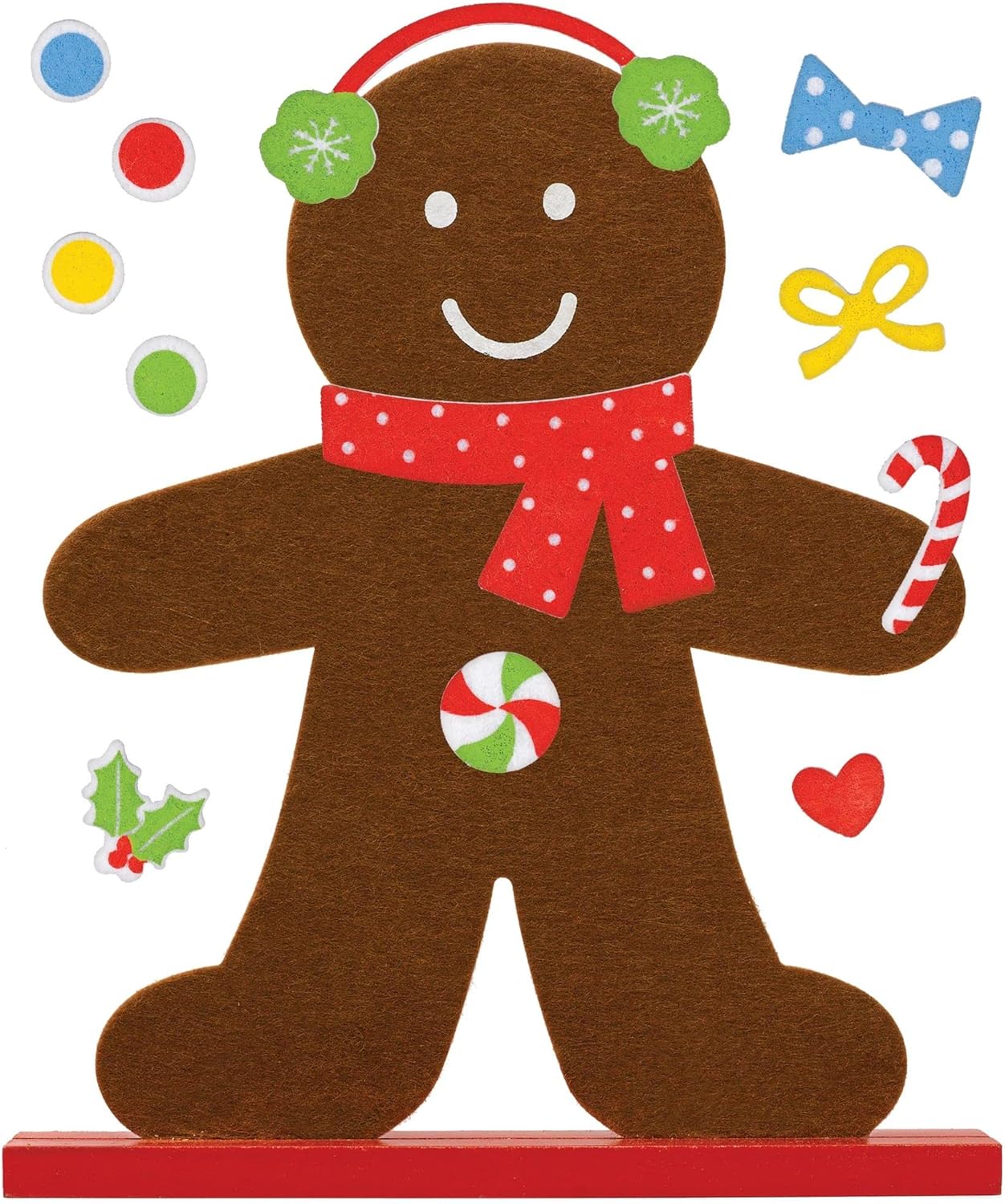 Amazon.com: Amscan Standing Gingerbread Man Activity Kit | 10 1/2" | 1 ...