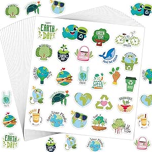 Amazon.com: Wonmon 500 PCS Happy Earth Day Stickers for Kids, World ...