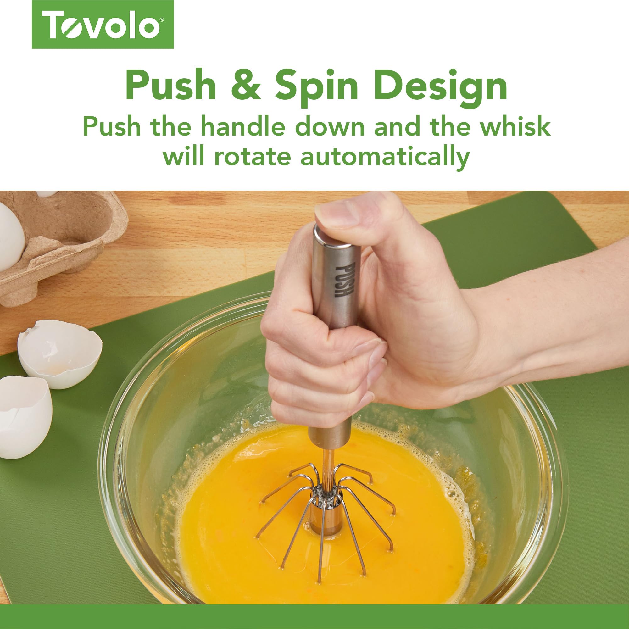 Snapklik.com : Stainless Steel Whip Whisk, 12" - Kitchen Hand Push ...