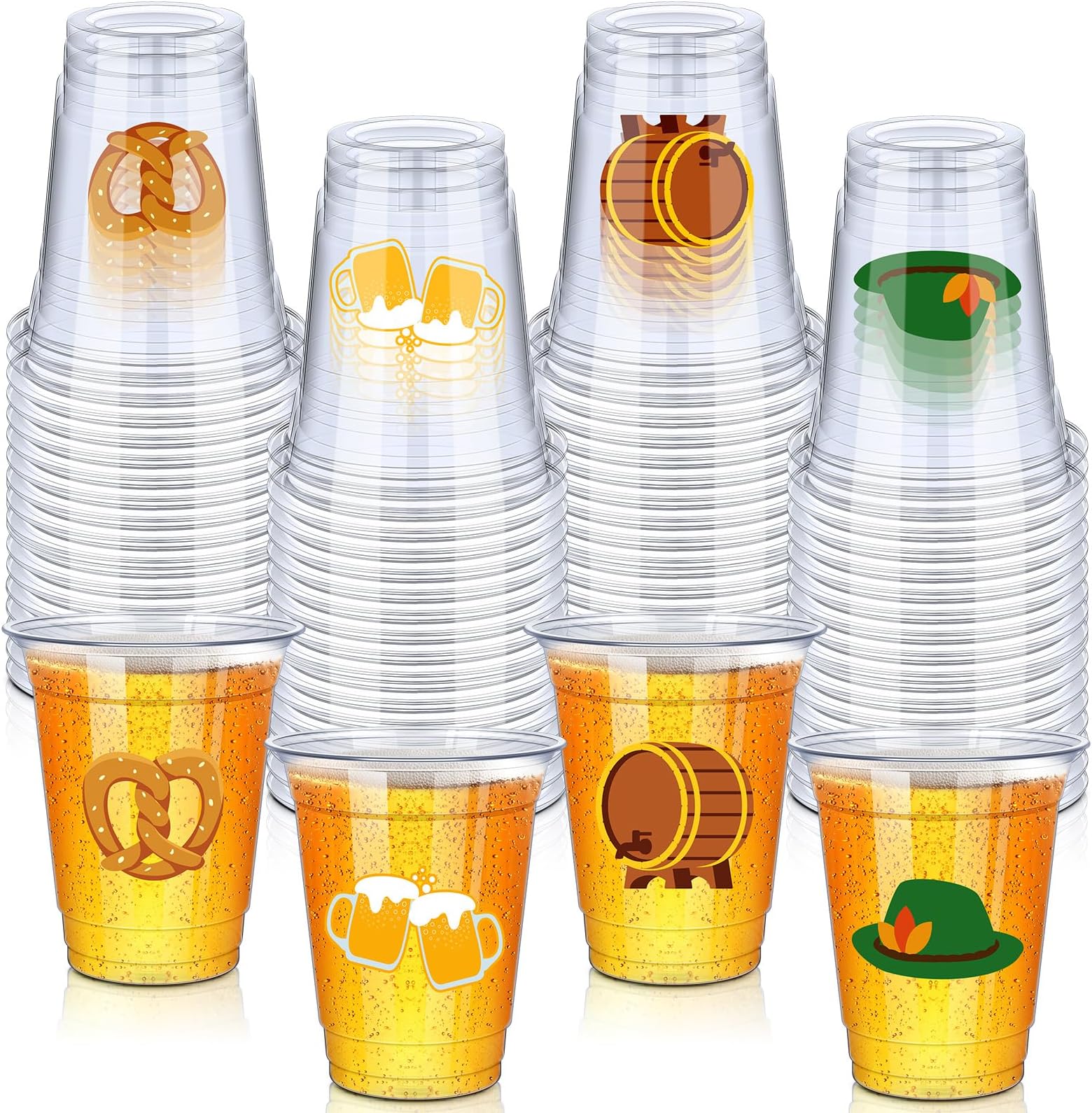 Amazon.com: Jinei 200 Pcs Oktoberfest Cups Bulk 12 oz Oktoberfest ...