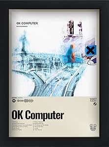 Quadro/Poster Decor Música - Diversos Álbuns e Bandas - A5 com Moldura - 18x24cm (OK Computer ...
