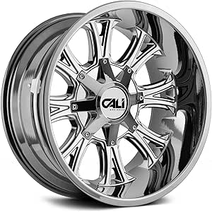 Amazon.com: CALI OFF-ROAD 9101-2137C Americana 9101 Chrome 20X10 6-135/ ...