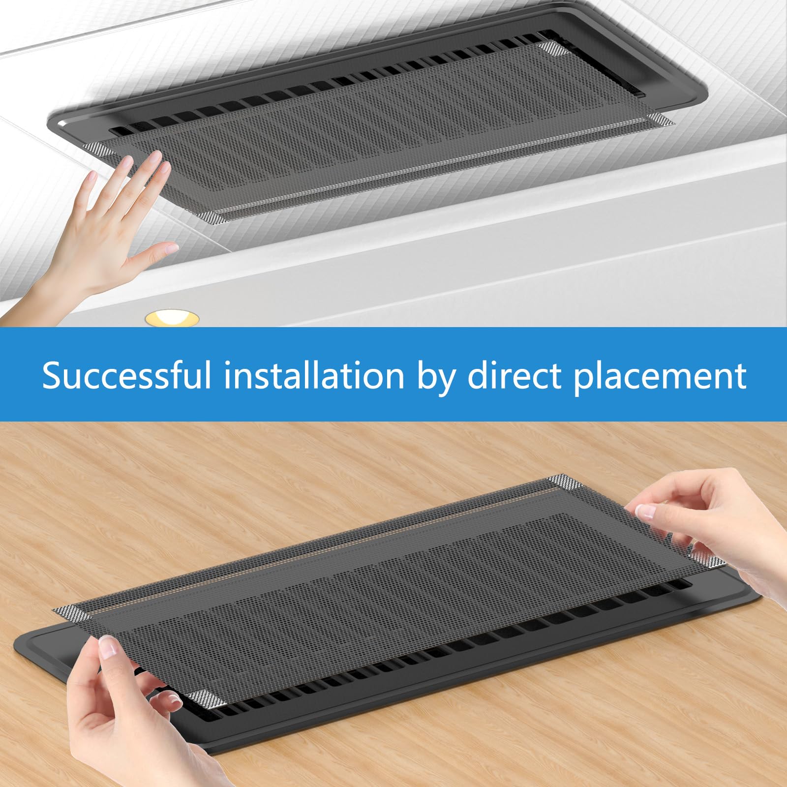 Snapklik.com : Upgraded Powerful Magnetic, Hon&Guan 4X 10 Inch Floor Vent Covers PVC Floor ...