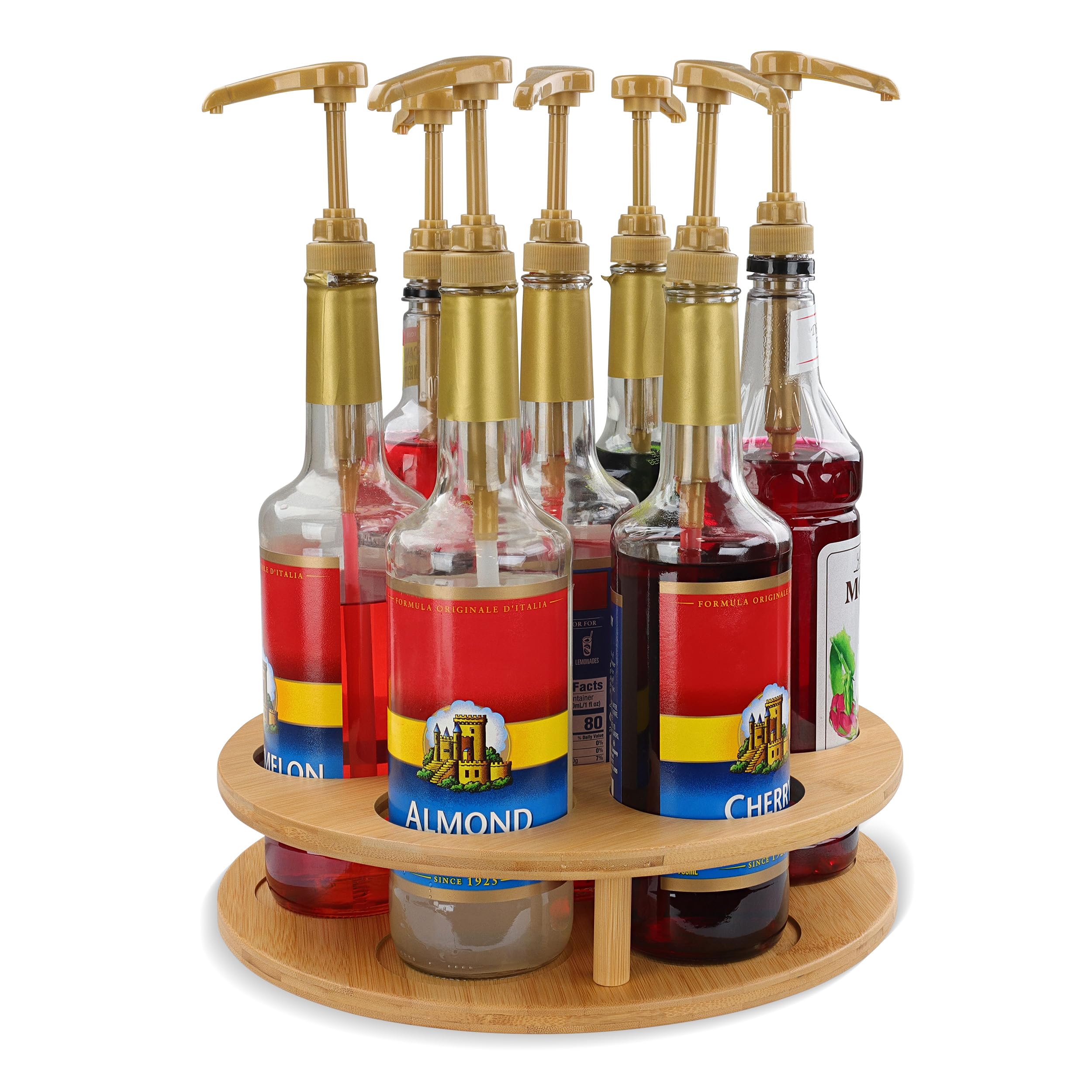 Amazon.com: 7Penn Coffee Syrup Organizer for Countertop - 7 Bottle ...