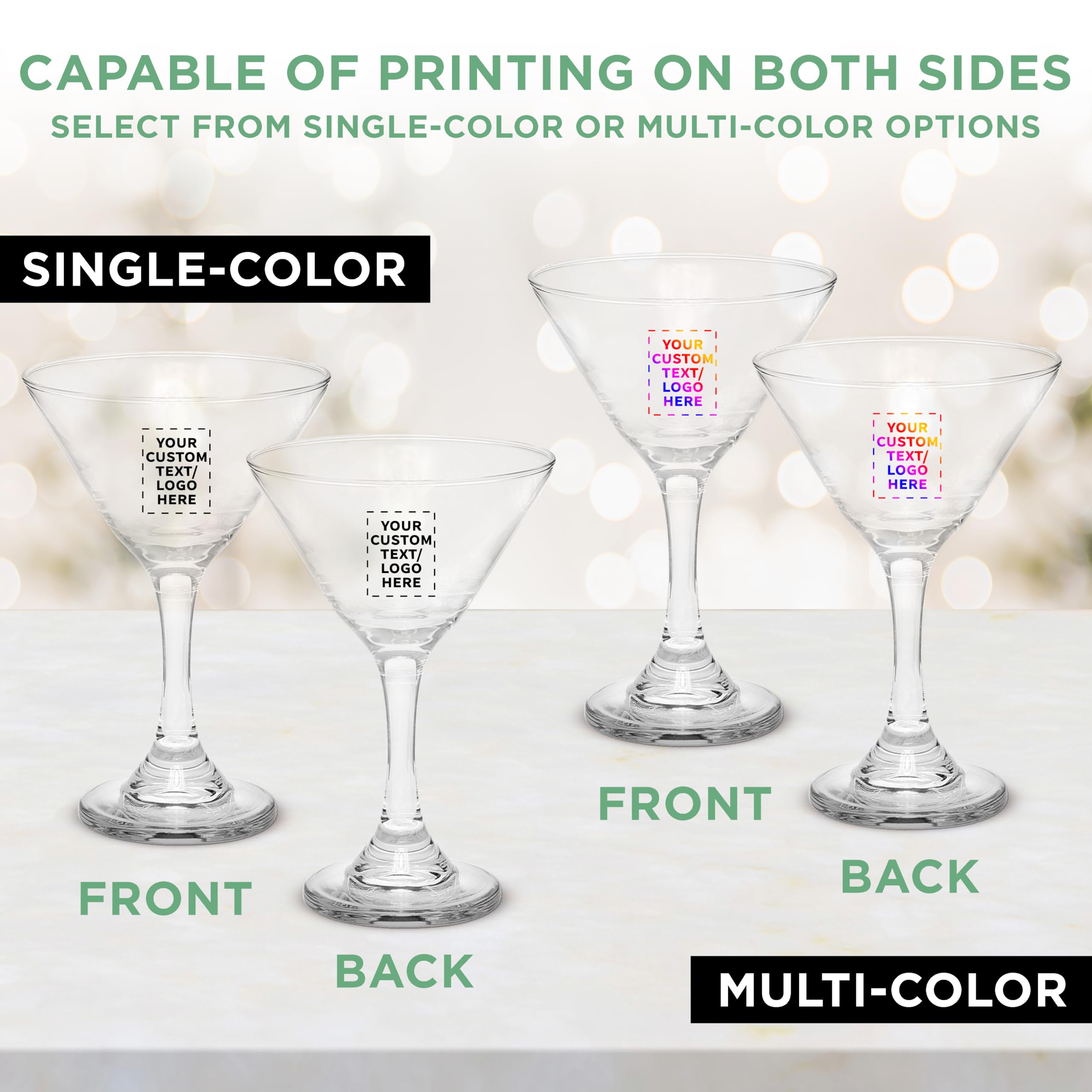 Personalized Martini Glass Favors Custom Martini Glass Etsy
