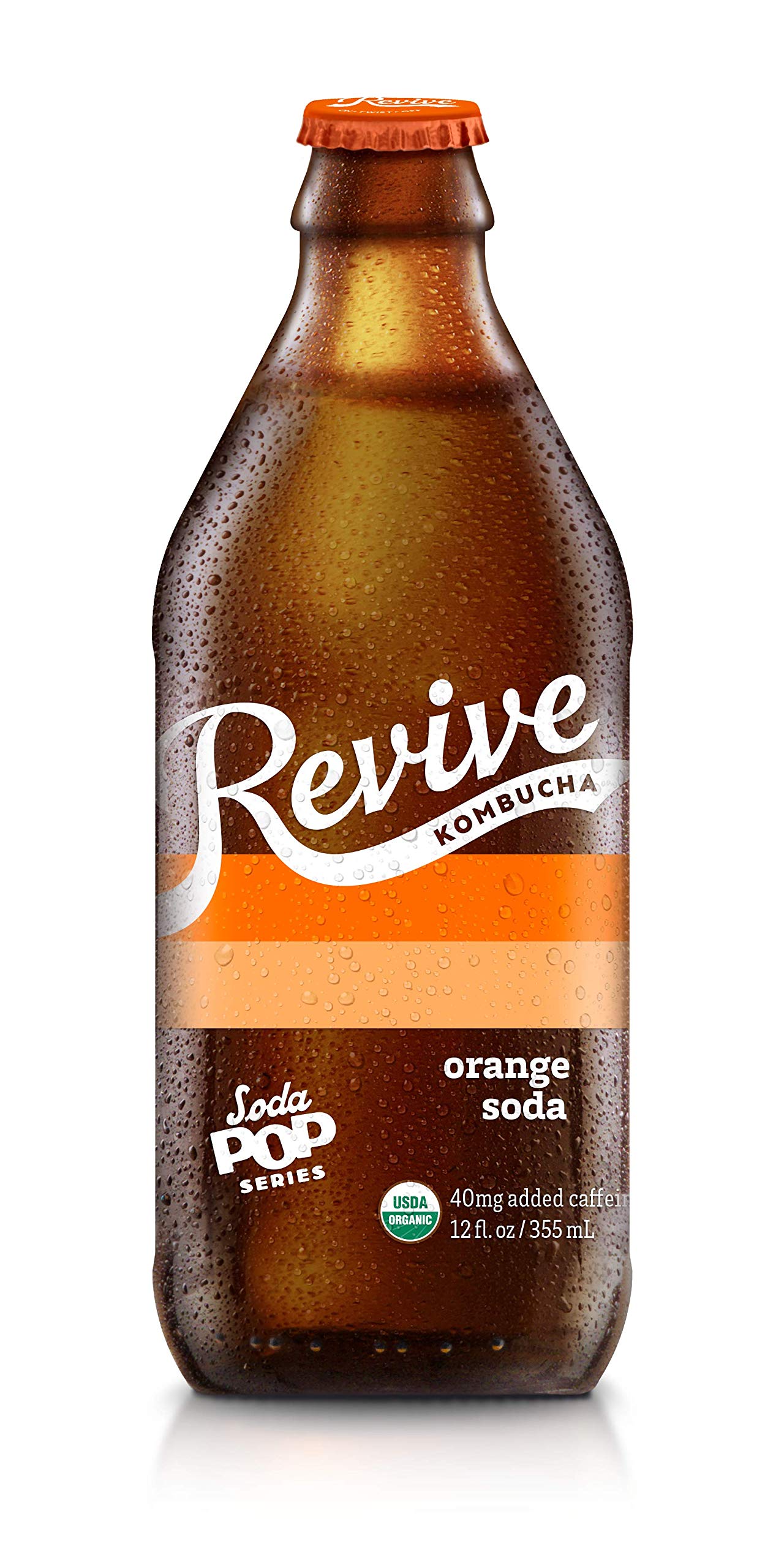 Revive Organic Kombucha Orange Soda Pop 12 Pack Live Raw | Desertcart INDIA