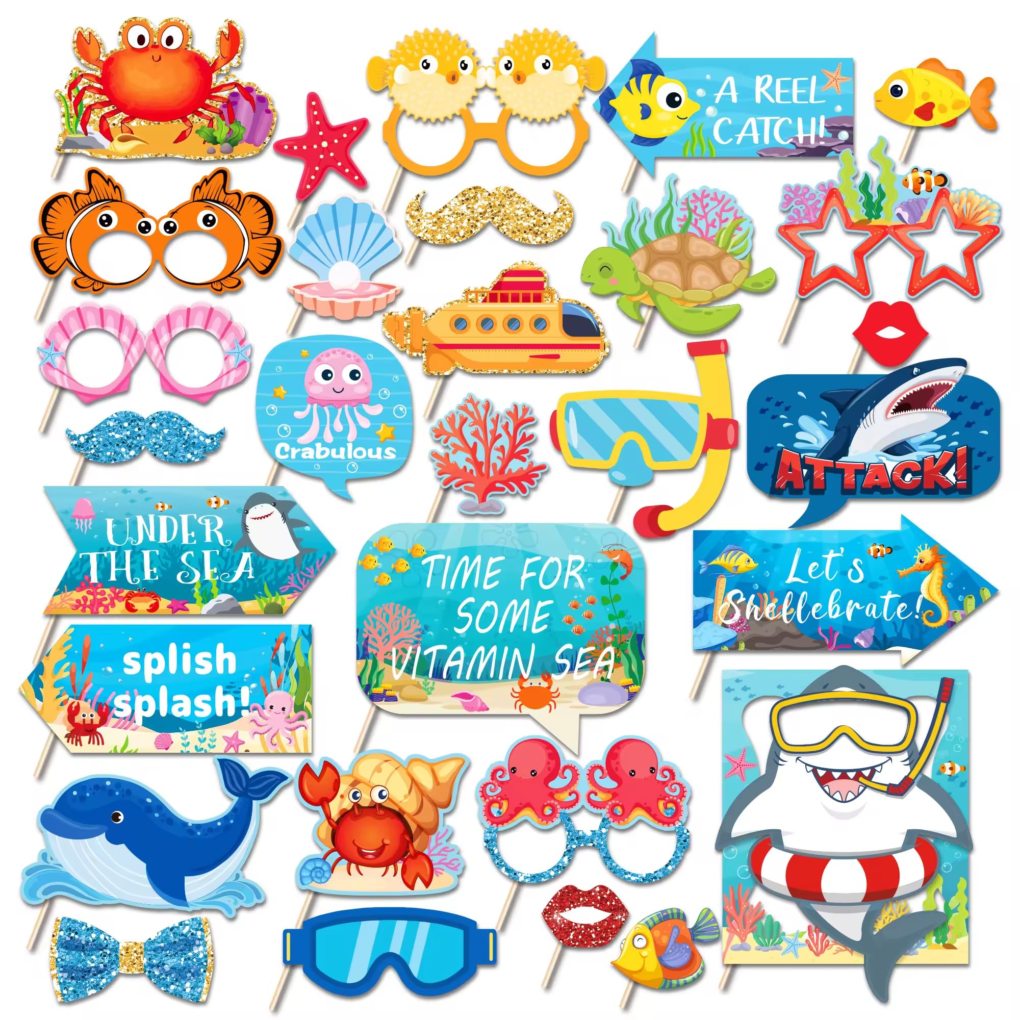 Ocean Themed Photo Booth Props Nautical Pre Assembled Photo Booth