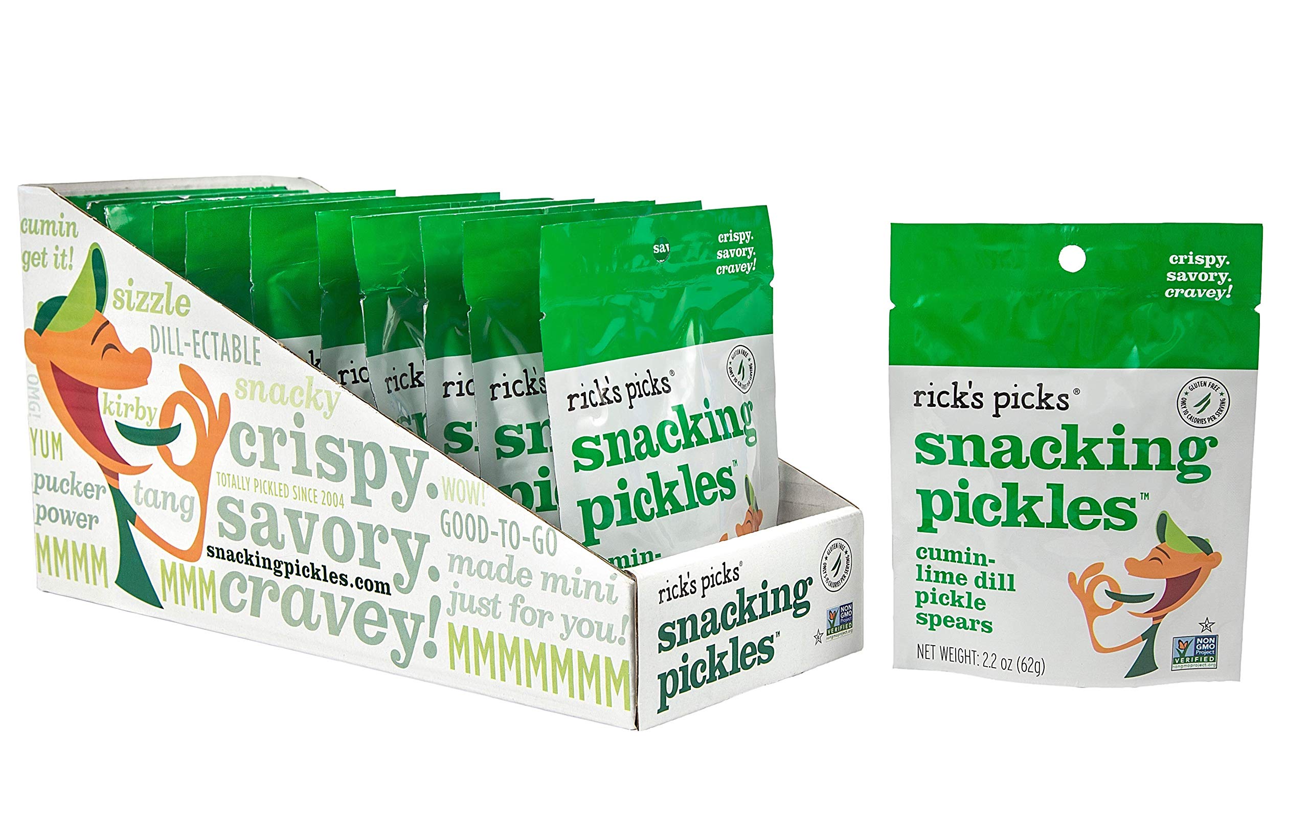 Amazon.com : Rick’s Picks Snacking Pickles, Cumin-Lime Dill Pickle ...