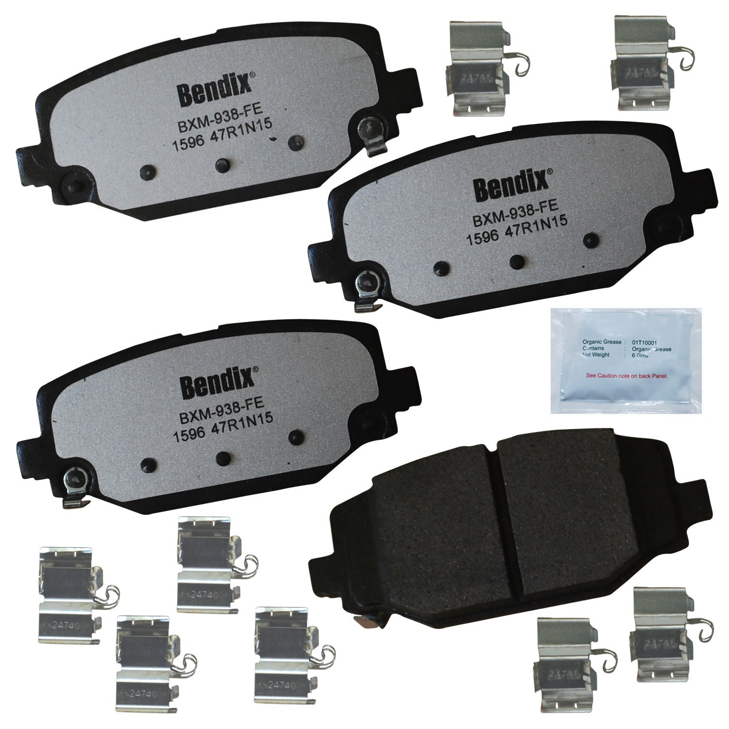 Snapklik.com : Bendix Fleet Metlok MKD1596FM Semi-Metallic Rear Brake ...