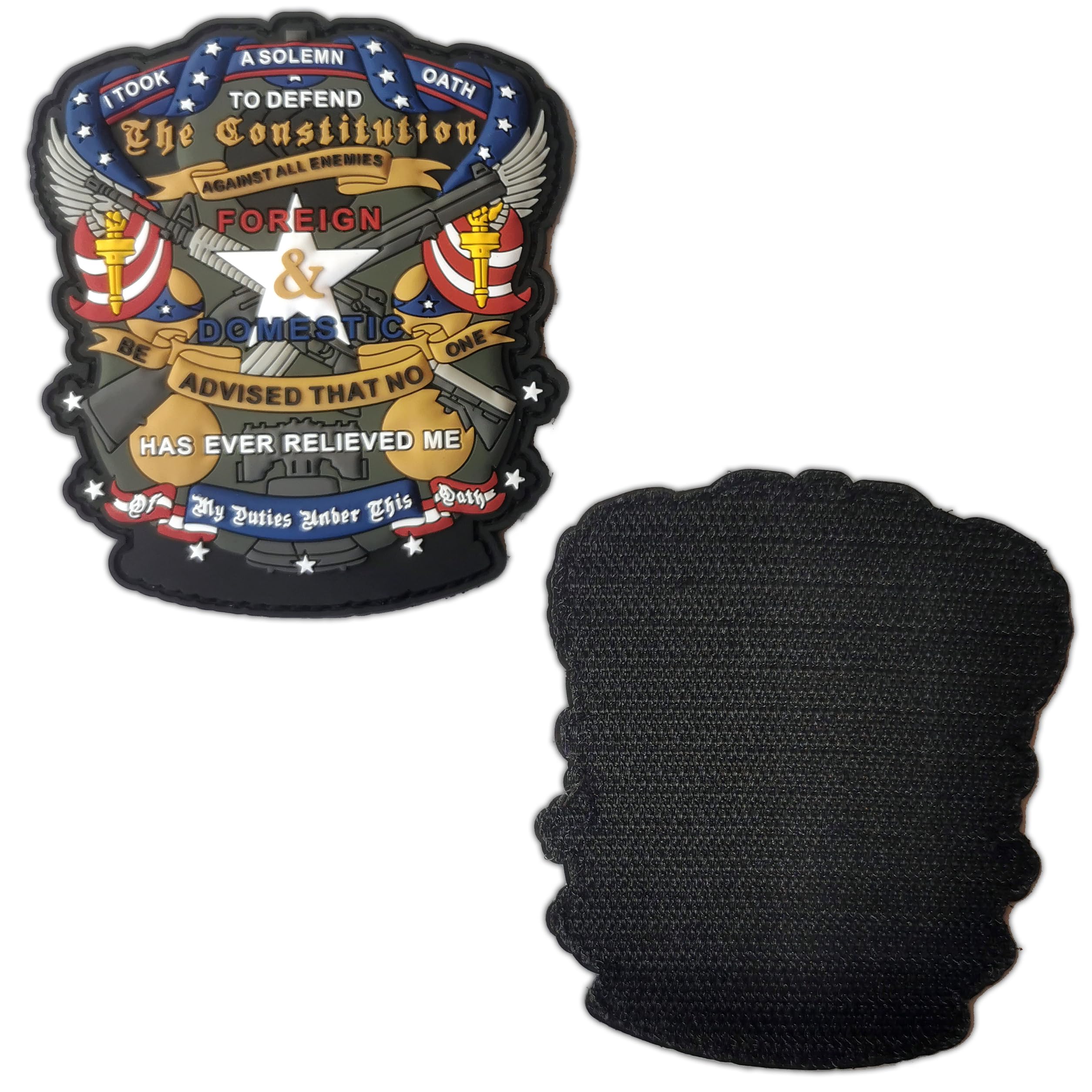 Amazon.com: Oath to The US Constitution Patriotic Morale 4" PVC Patch ...