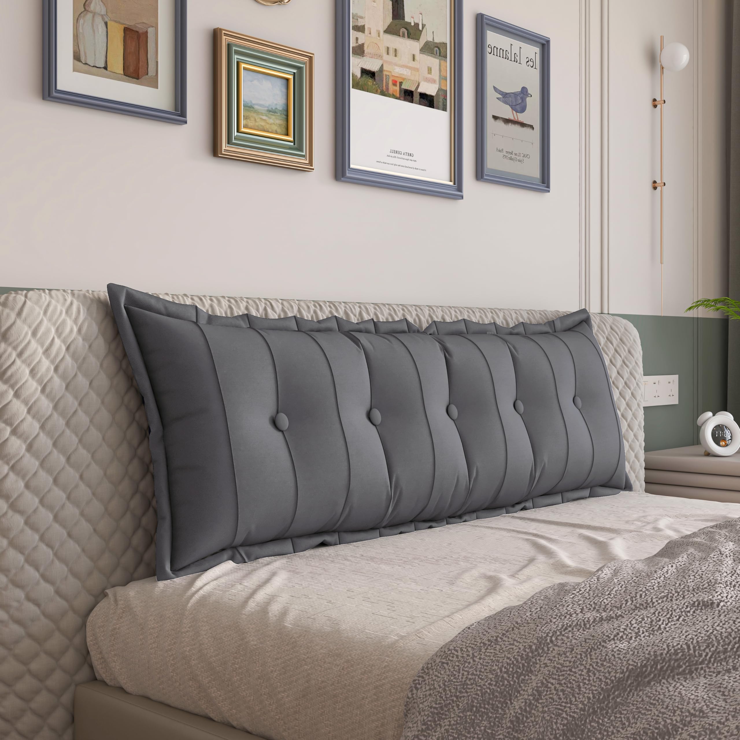 Amazon.com: VERCART Large Bolster Headboard Pillow Daybed Pillows Bed ...