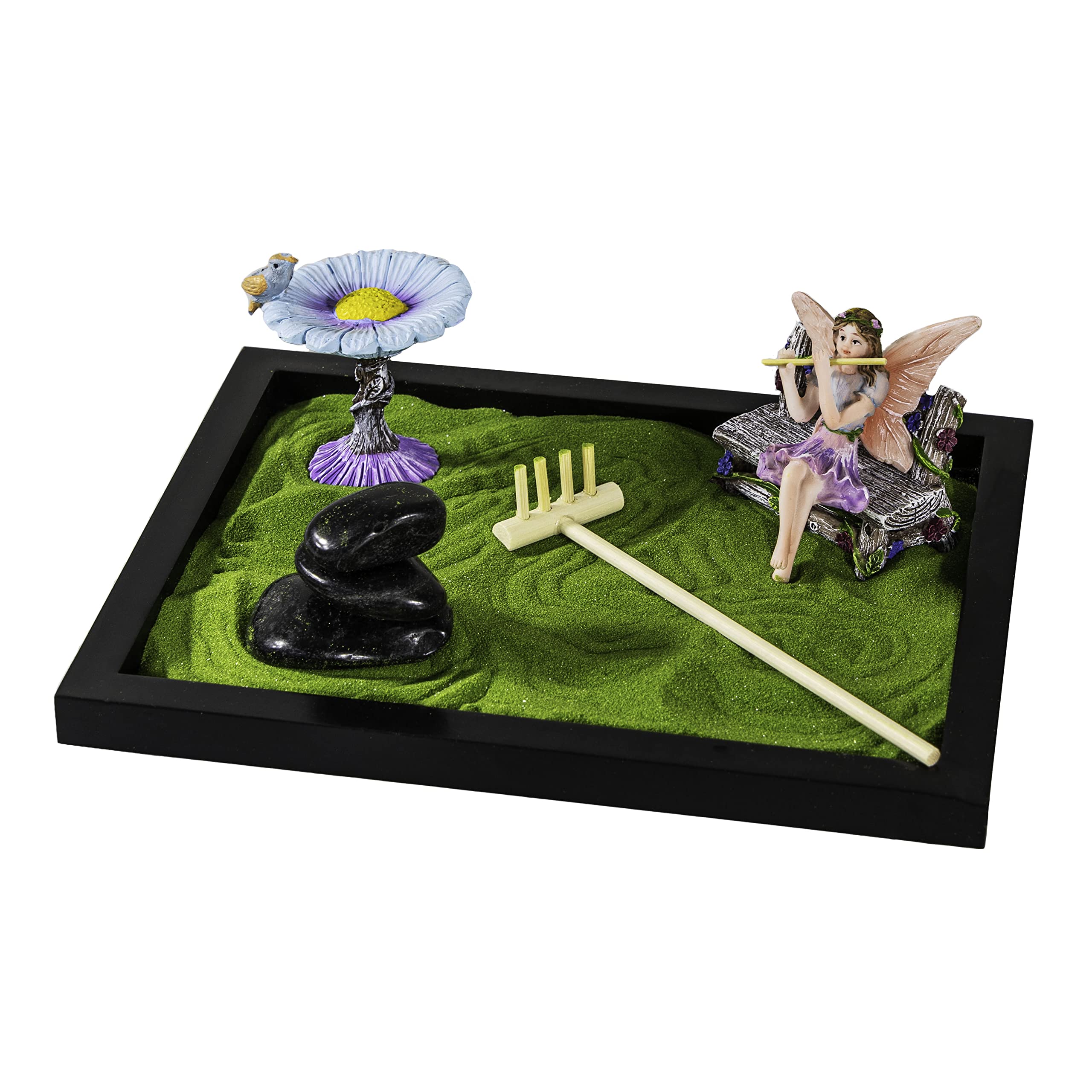 Amazon.com: Desktop Fairy Zen Garden - Office Decor - Zen Garden for ...