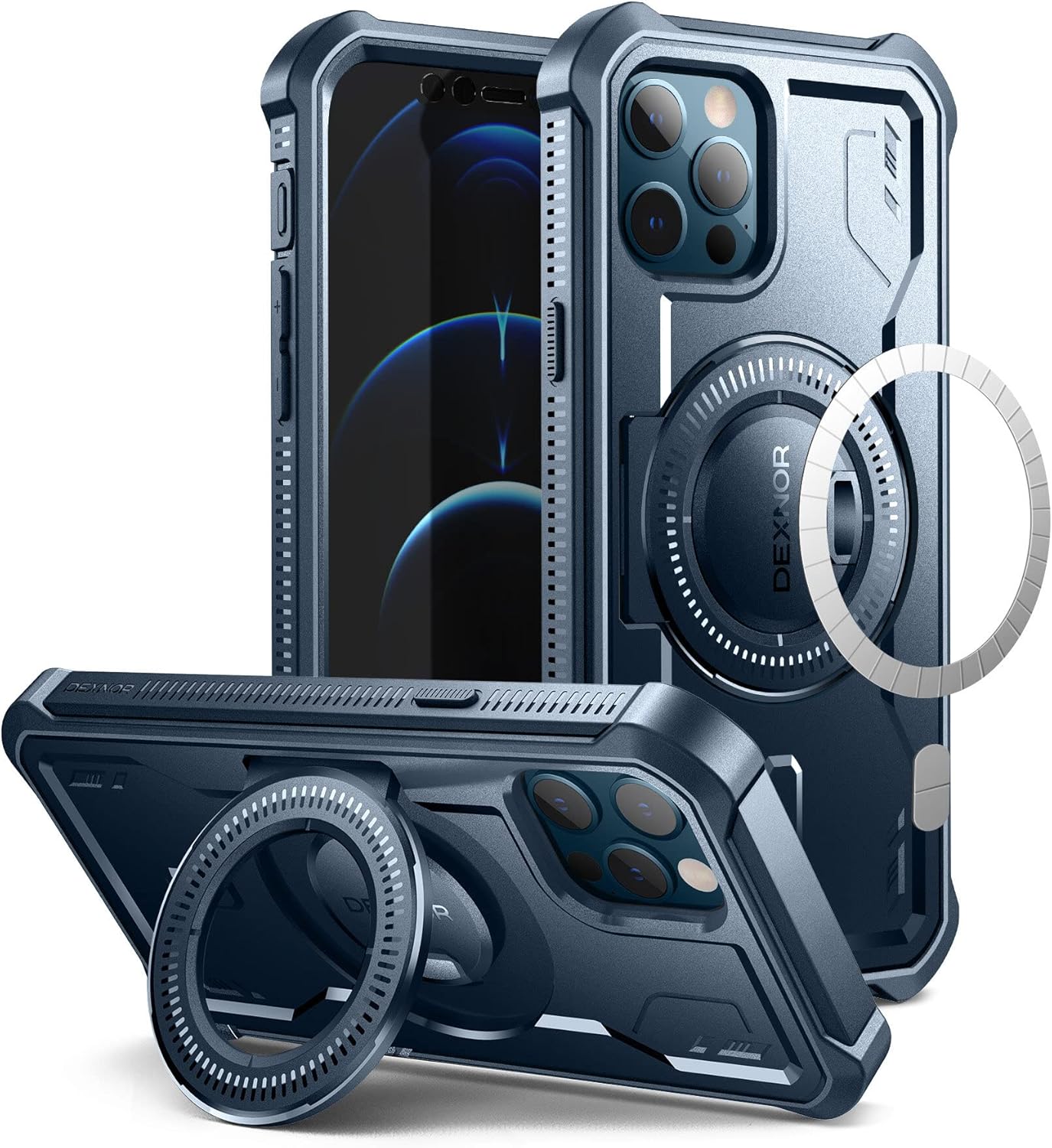 Amazon.com: Dexnor Magnetic Case for iPhone 12 & iPhone 12 Pro Case ...