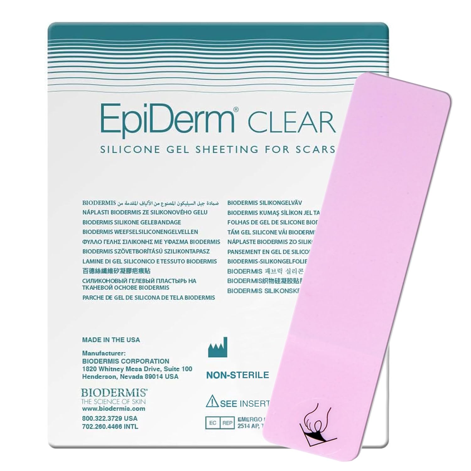 Epiderm Silicone Gel Scar Strips - Fita Premium de Silicone para Cuidado Ótimo de Cicatrizes ...