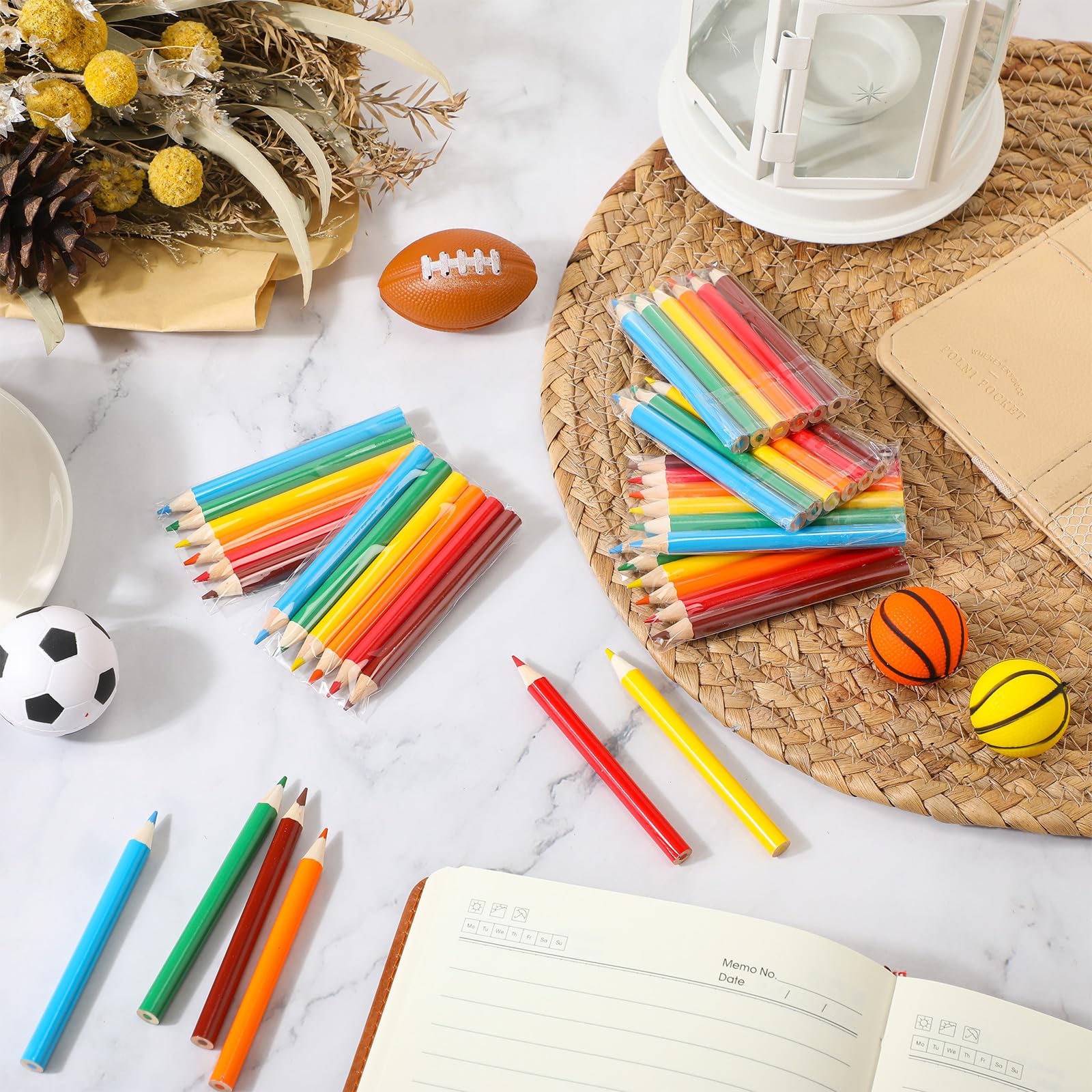 Snapklik.com : Cholemy Mini Colored Pencils 3.5 Inch Portable Short ...
