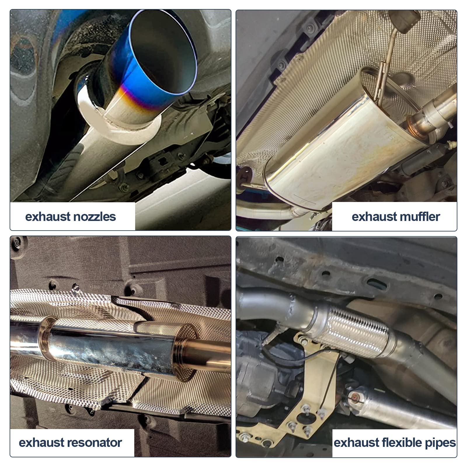 Snapklik.com : BATONECO 4" Exhaust Clamp, Butt Joint Narrow Band ...