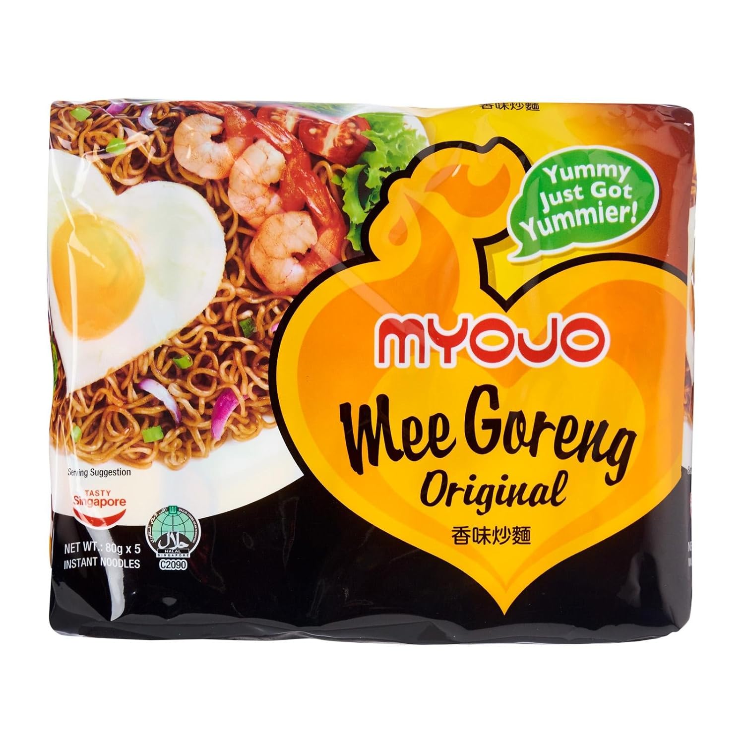 Amazon.com : 10-Pack / Myojo Mee Goreng Original / Dry Chewy Noodle With Salty Sweet Flavor ...