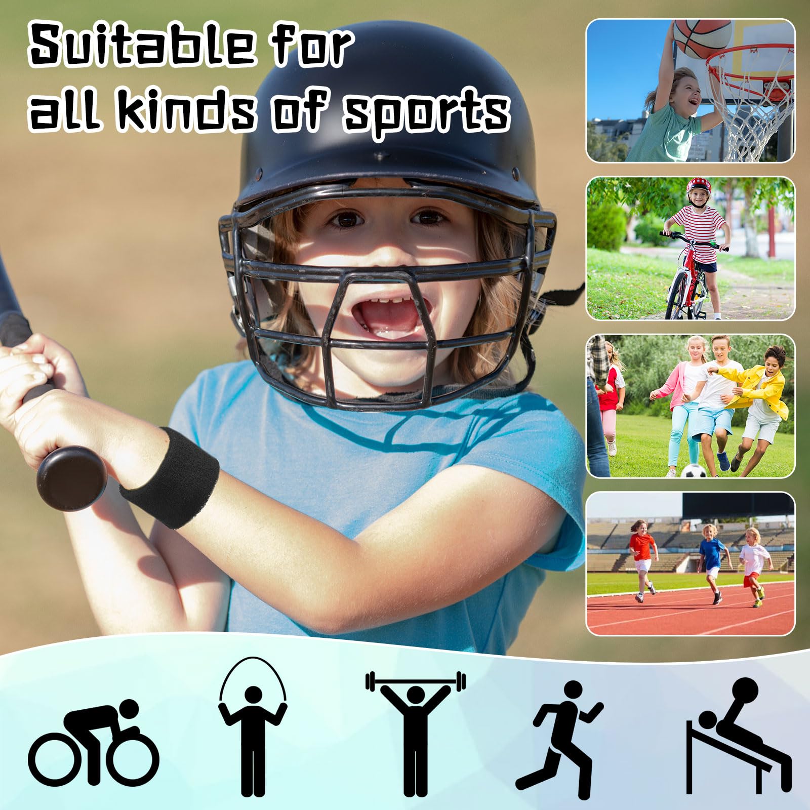Snapklik.com : Lounsweer 72 Pcs Sweatbands Bulk For Summer Camp Teams ...