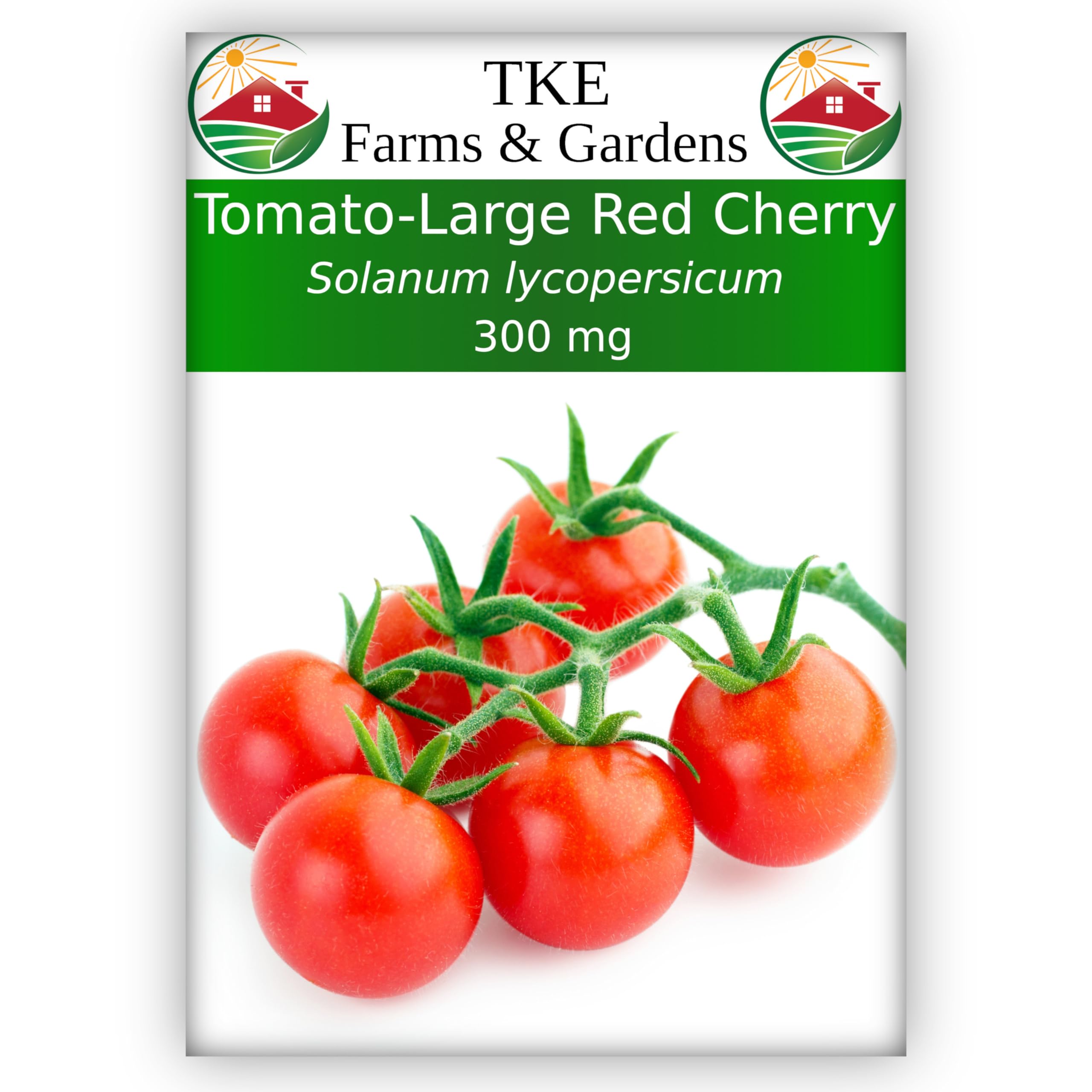 Amazon.com : TKE Farms & Gardens - Large Red Cherry Tomato Seeds, 100 ...