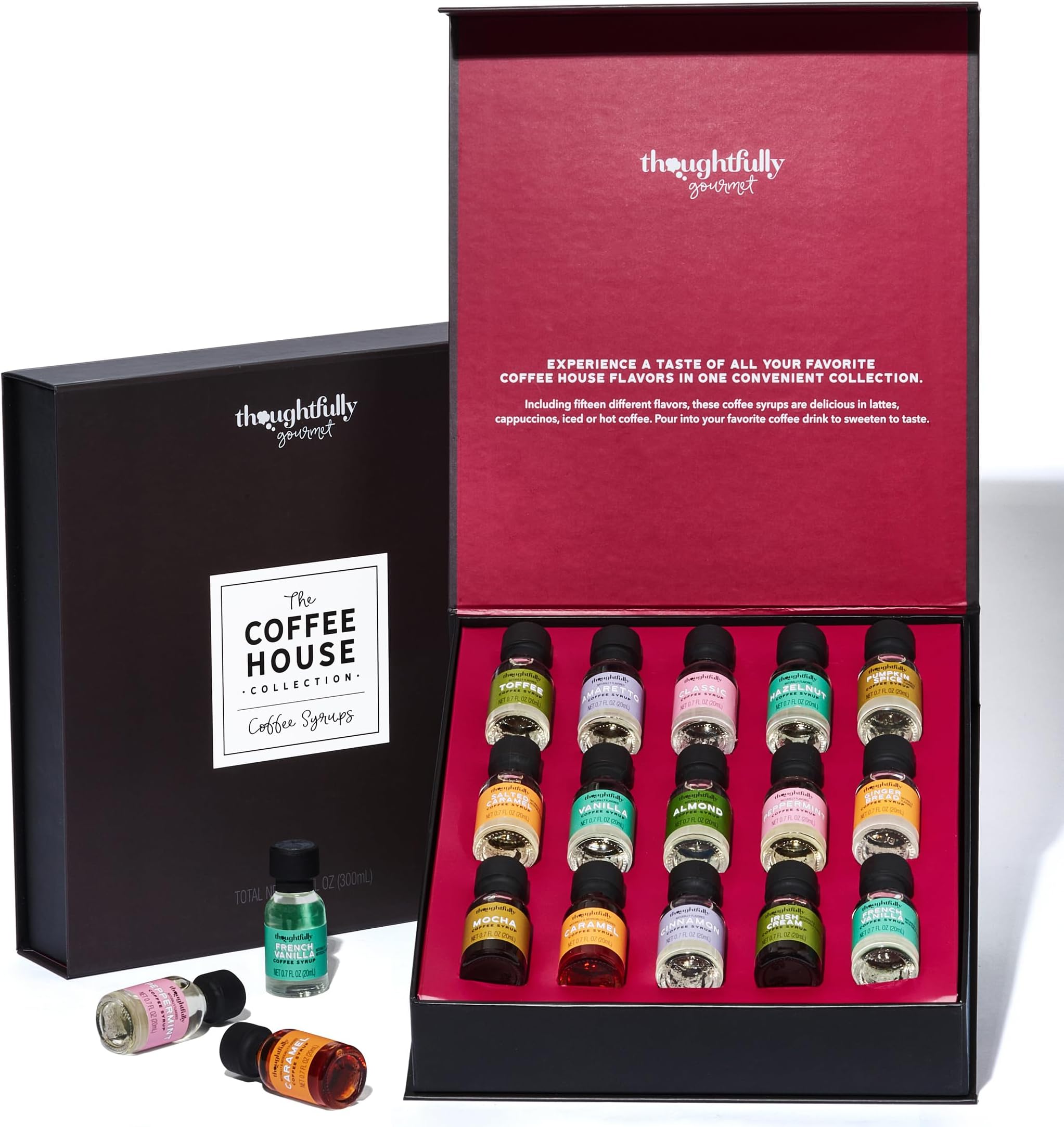 Amazon.com: Thoughtfully Gourmet, Coffee Syrups Mega Sampler Variety ...