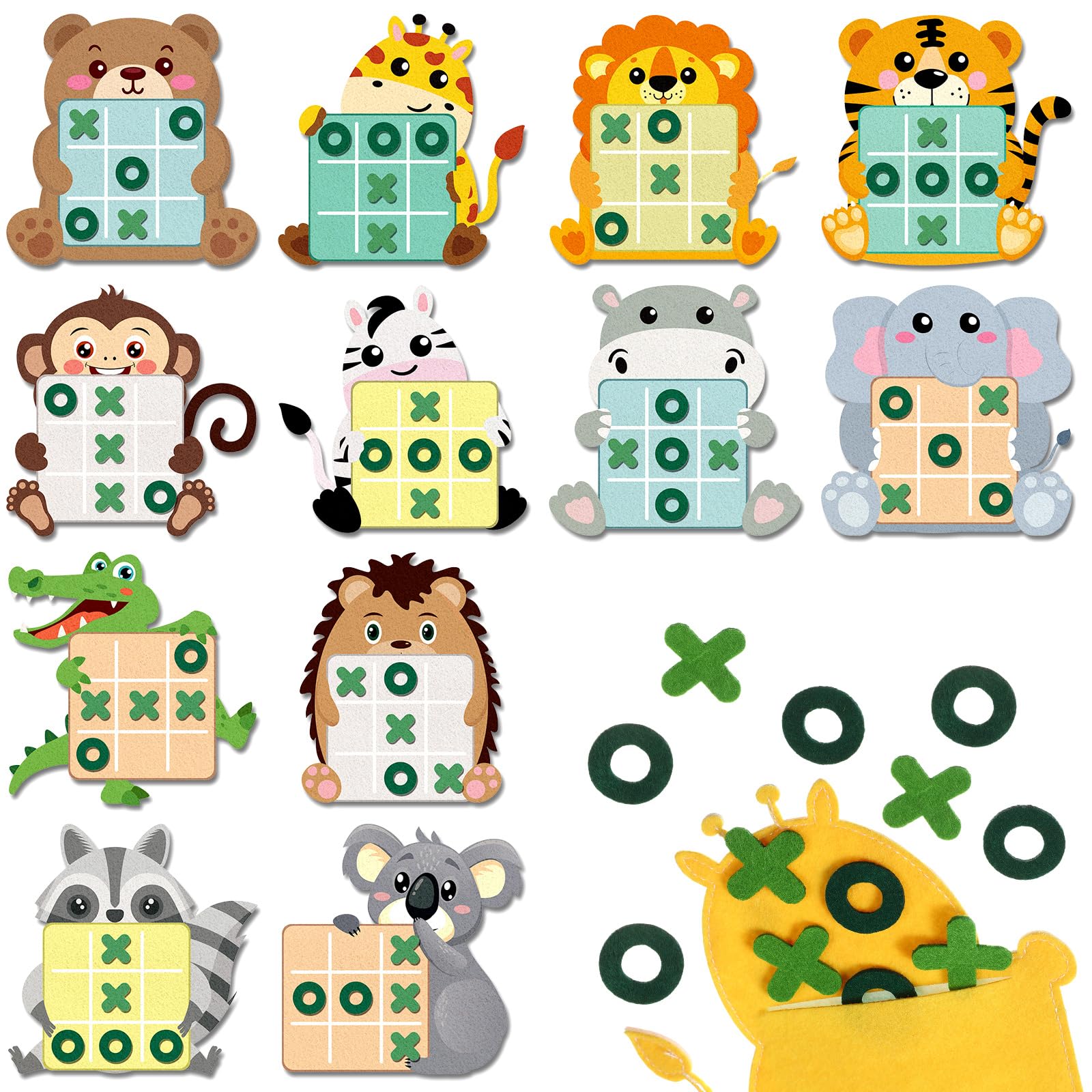 Amazon.com: Capoda 24 Pack Jungle Animals Safari Theme Party Favors Tic ...