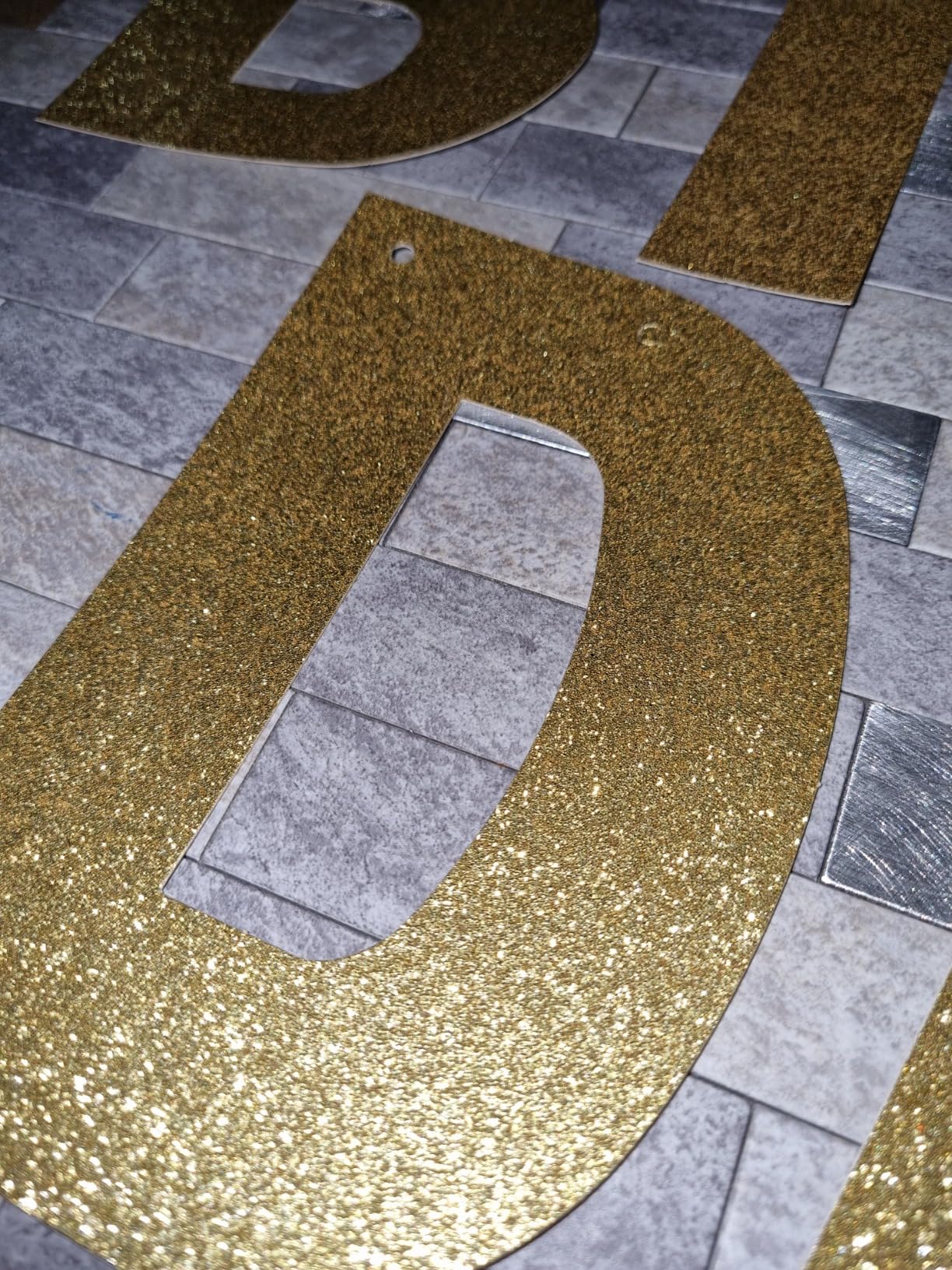 TOYVENTURES Glitter Gold Happy Birthday Banner - 10 Feet | Gold ...