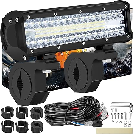 Amazon.com: 12 Inch LED Light Bar-LITE-WAY Triple Row Spot Flood Combo ...