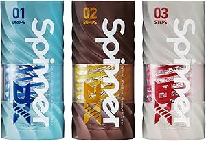 Amazon.com: TENGA Spinner DX Bundle – Drops, Bumps & Steps Spiral Motion Strokers – Reusable ...