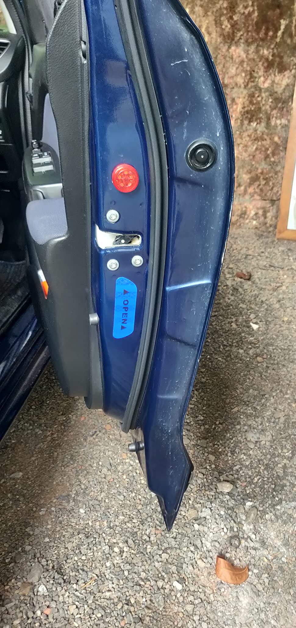 CARTMAN Universal Door Open Reflective Warning Sticker Open Sign Safety ...