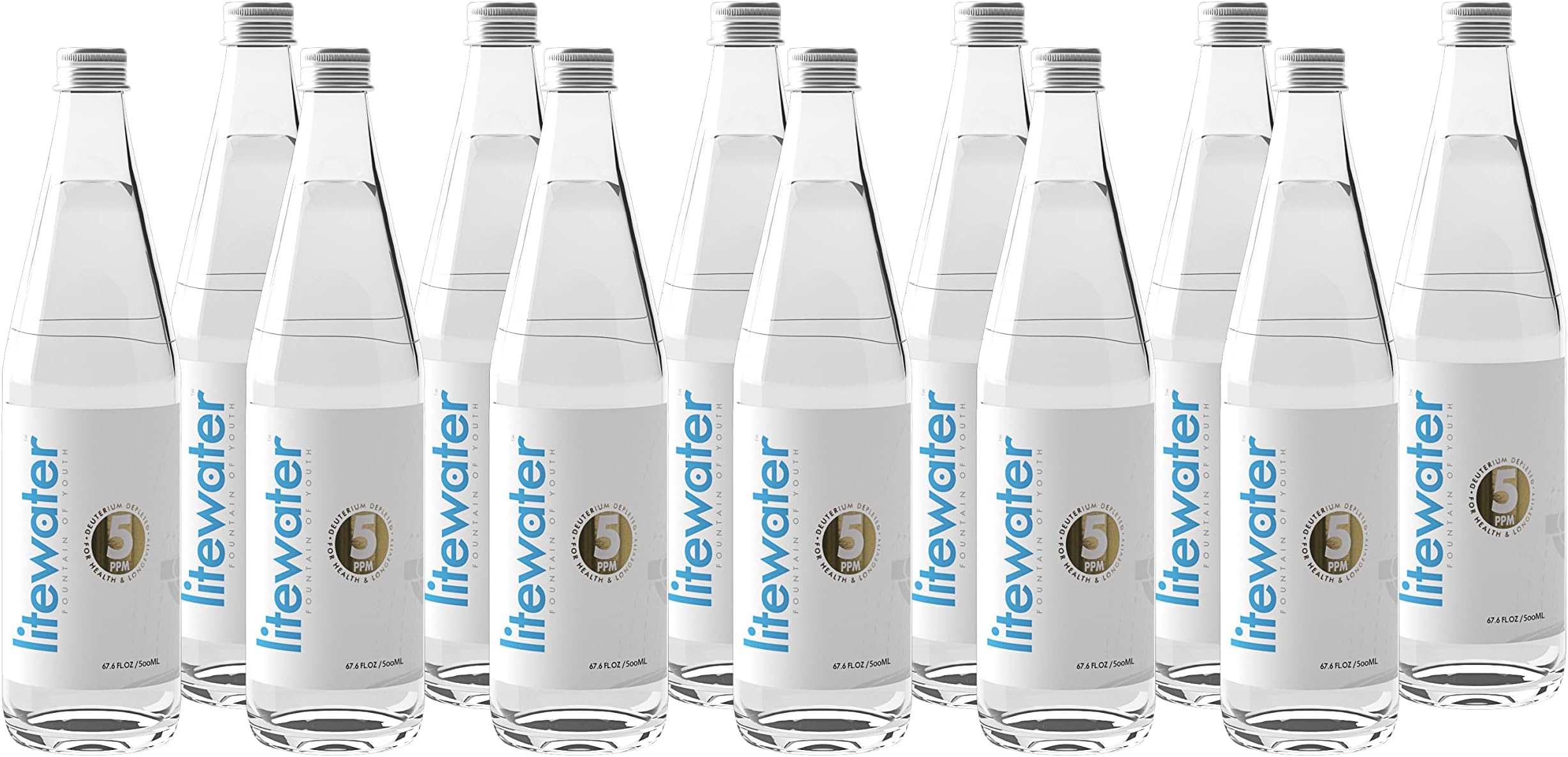 Amazon.com: Litewater 5 ppm Deuterium Depleted Water (DDW) - Bottled ...