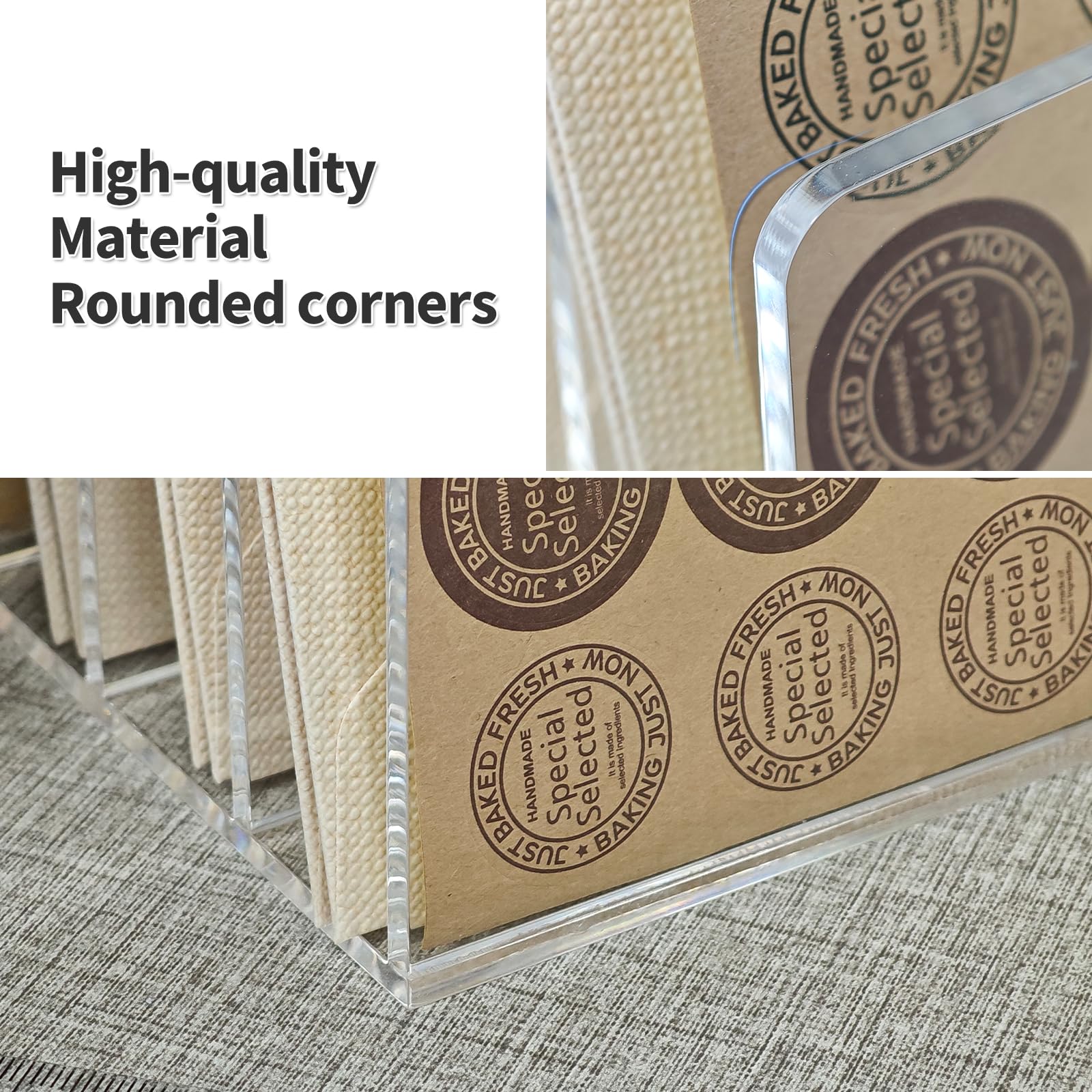 Snapklik.com : Acrylic Desk File Organizer Holder, Clear Acrylic ...