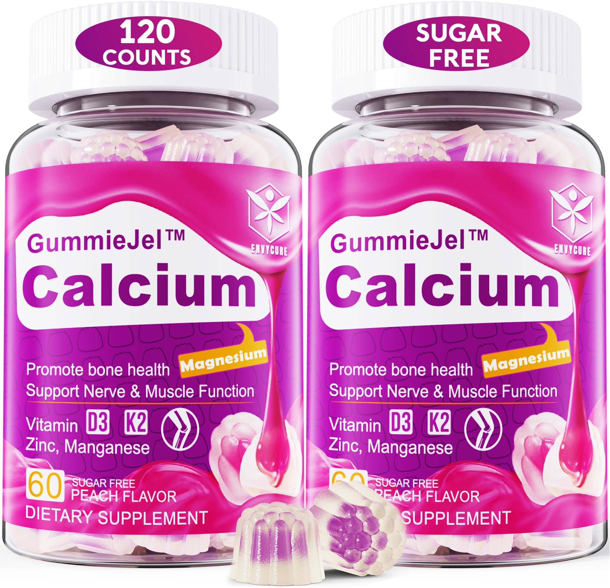 Amazon.com: Calcium Citrate Magnesium Vitamin D3 1000IU - Support ...