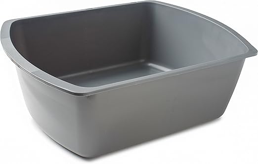 Amazon.com: Wash Basins – Rectangular Plastic Hospital Bedside Soaking ...