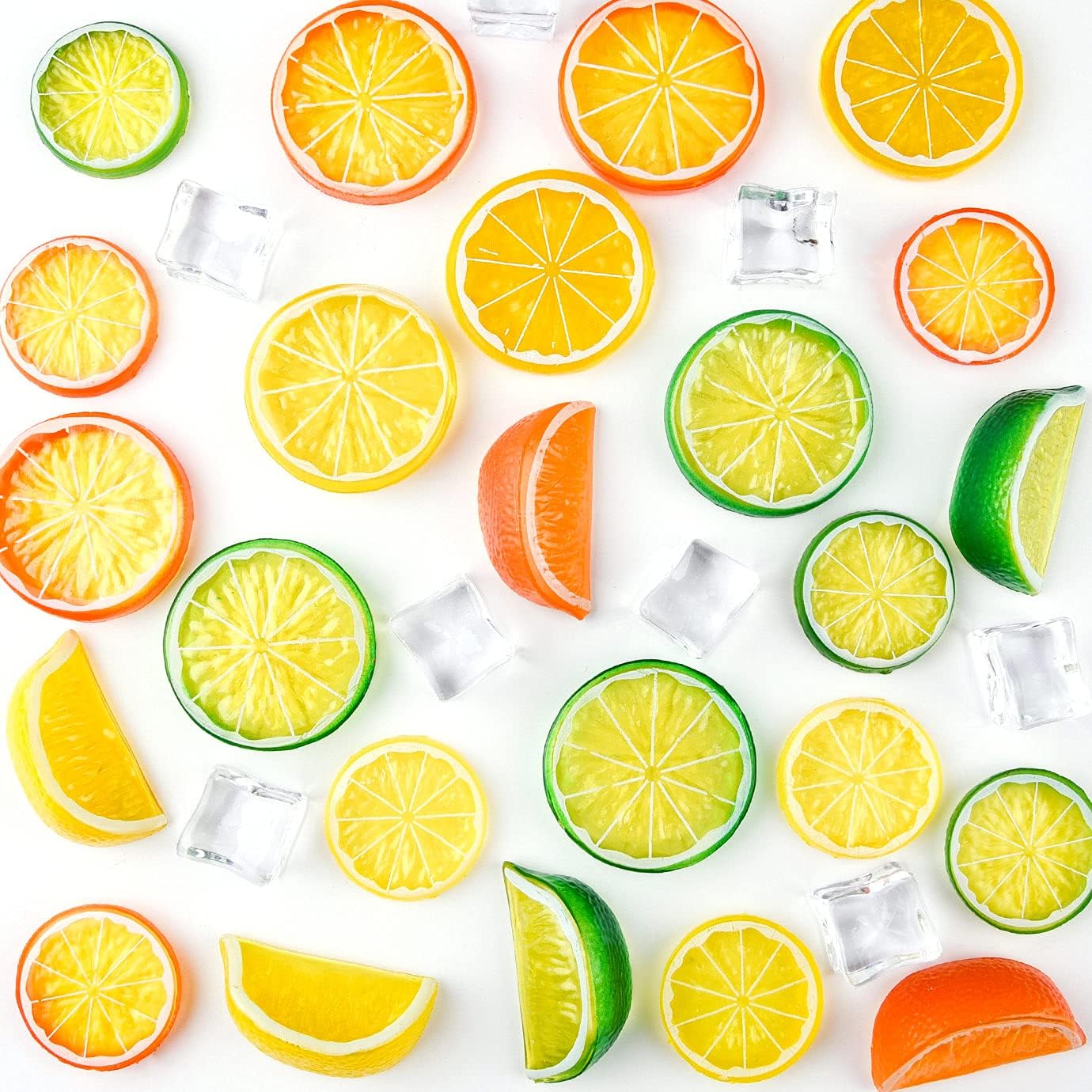 Amazon.com: KONUNUS 34 Pieces Fake Lime Slices Slice Simulation Fake ...
