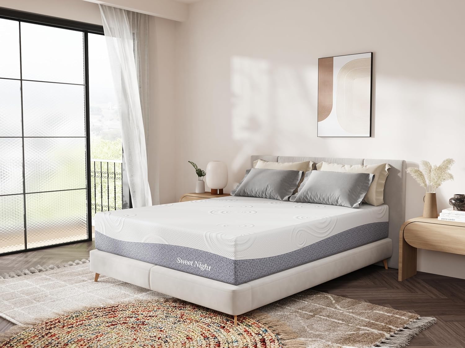 Amazon.com: Sweetnight King Mattress, 12 Inch Gel Memory Foam Mattress ...