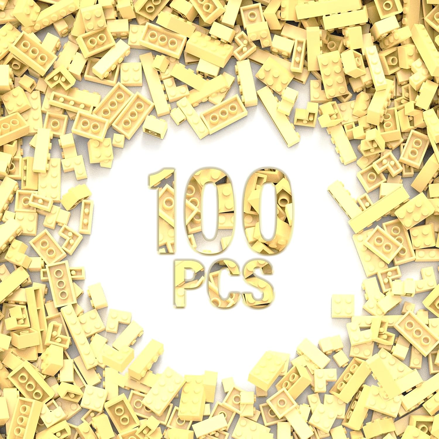 Amazon.com: YUJHITP 100 Piece Classic Building Blocks, Compatible with ...