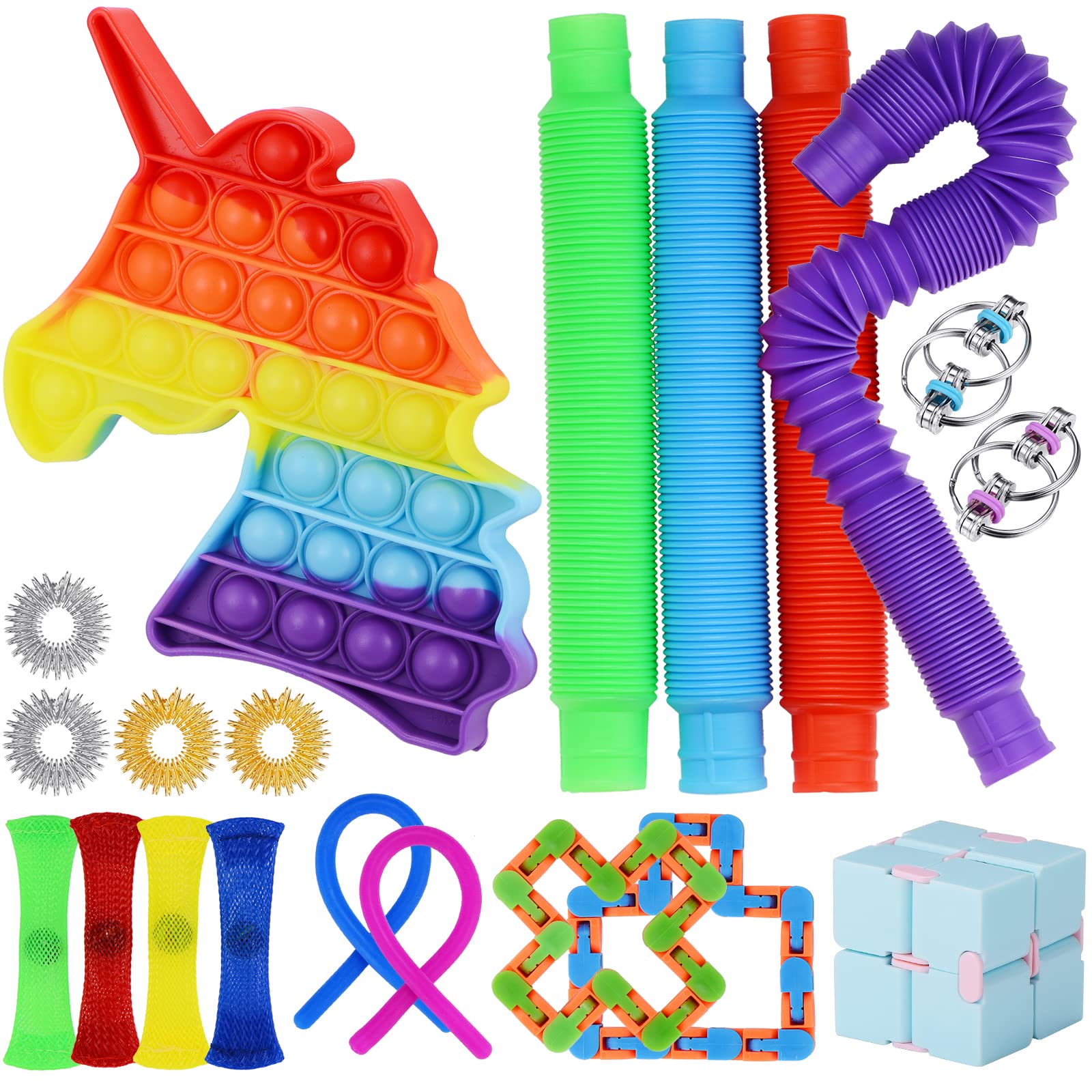 Pop It Fidget Toys Set Unicorn Pop Fidget Toys Pop | Desertcart Bahamas