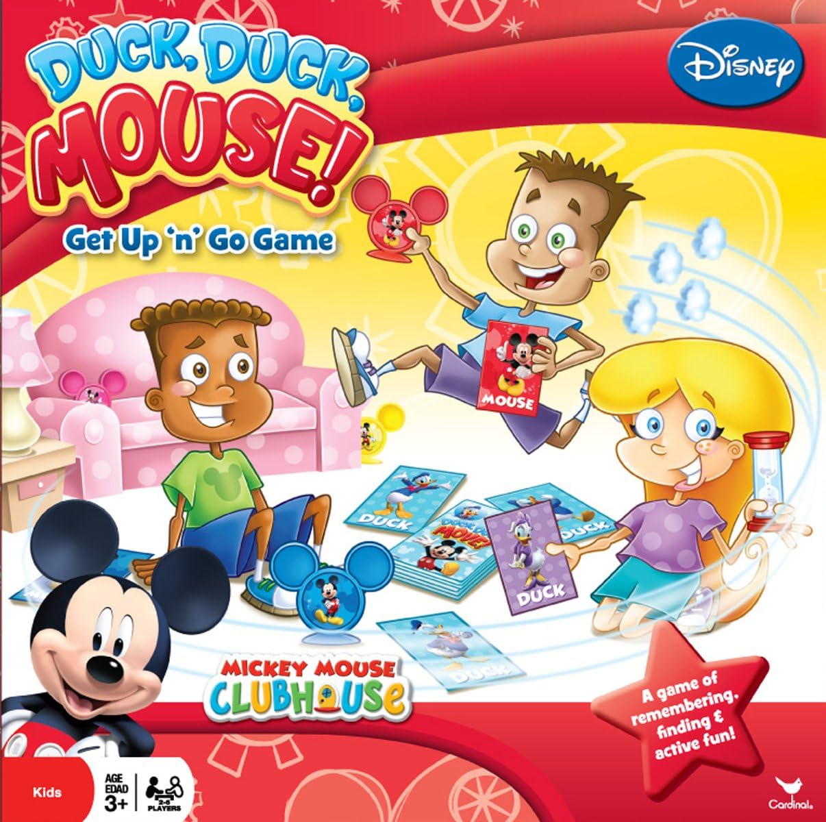 Amazon.com: Disney Mickey Mouse Board Game - Duck Duck Mouse! - No ...