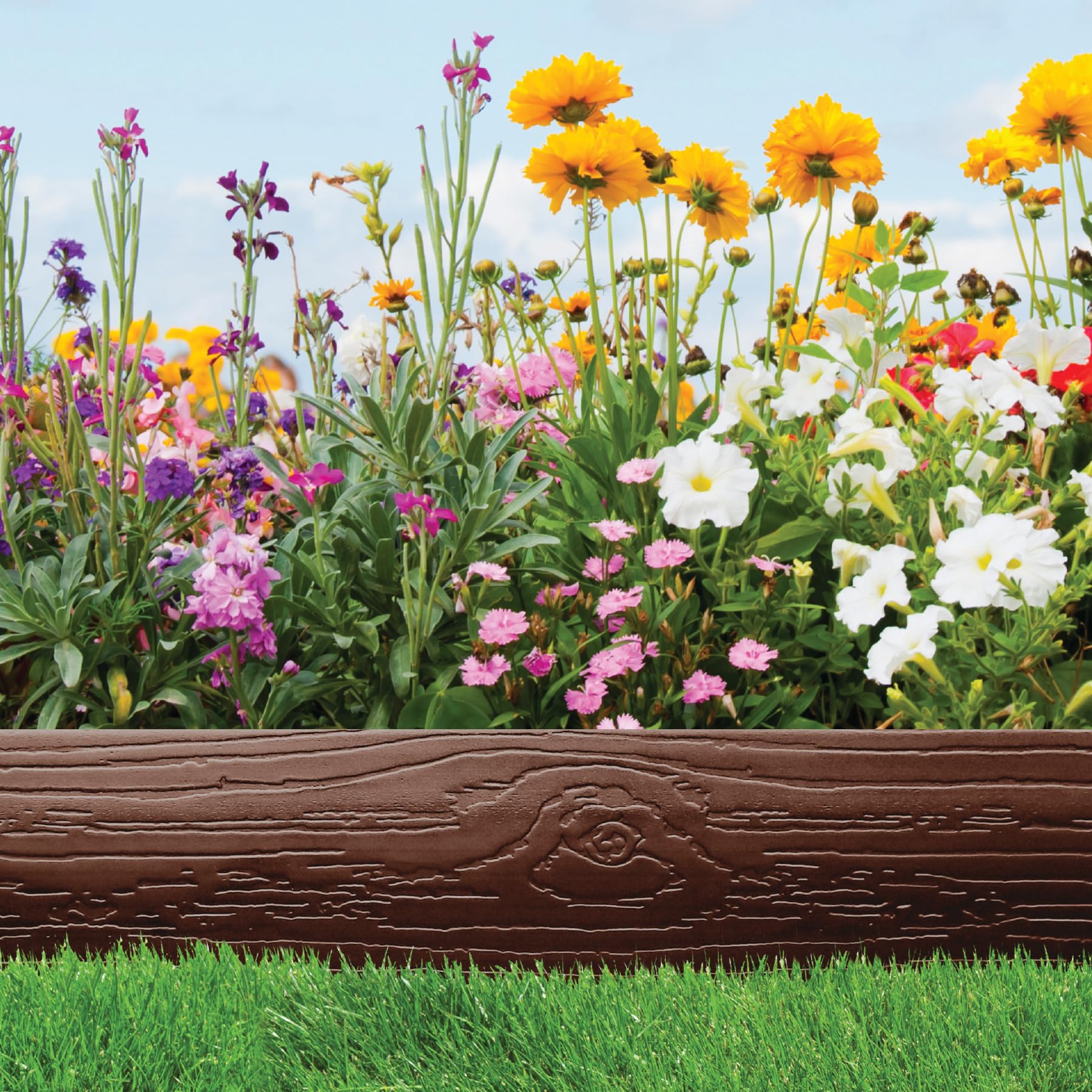 Landscape Edging 6 Inch Tall MASTER MARK Terrace Board – 4"x40ft Brown ...
