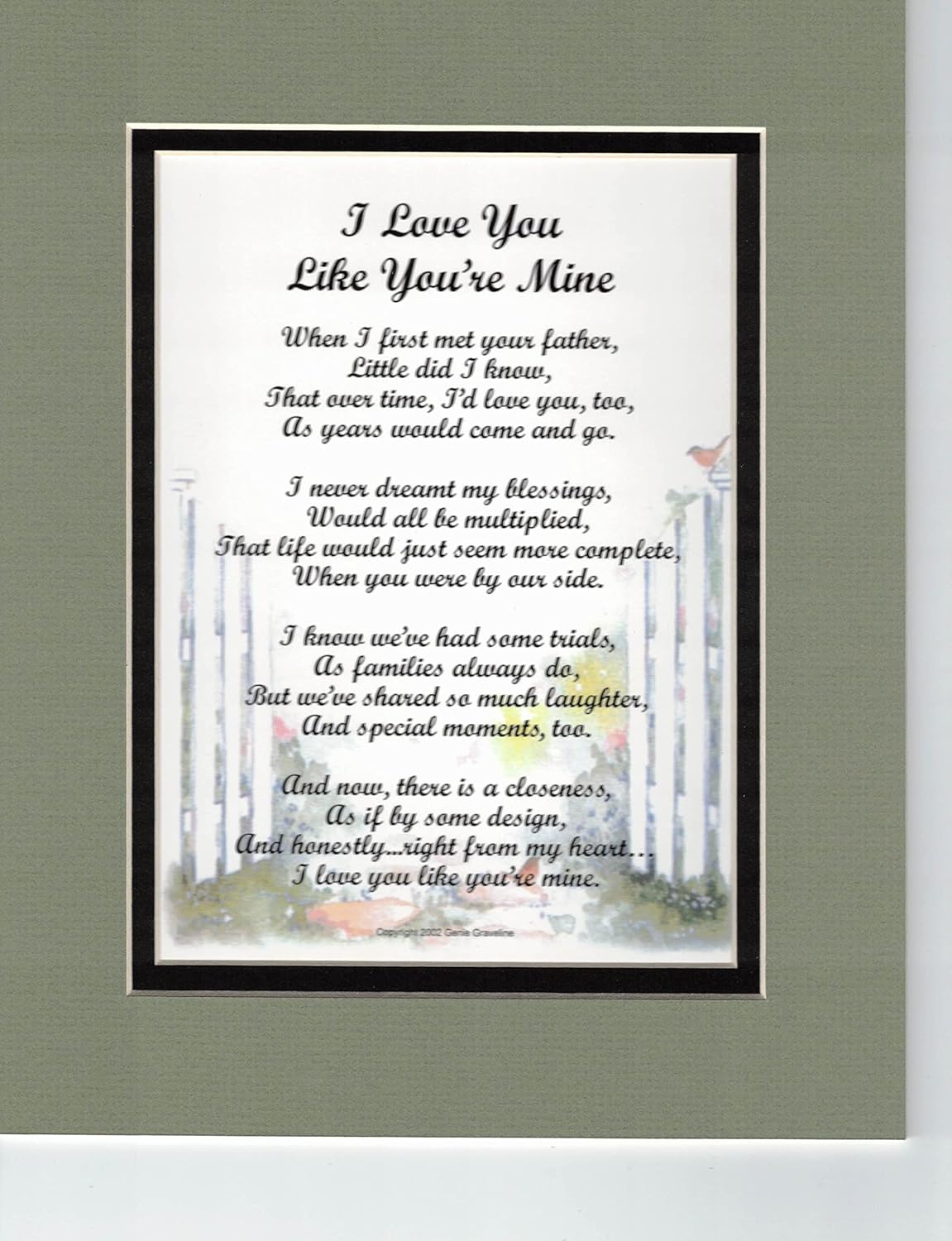 Amazon.com: Stepchild Poem - Stepdaughter Poem Gift - Stepson Poem Gift ...