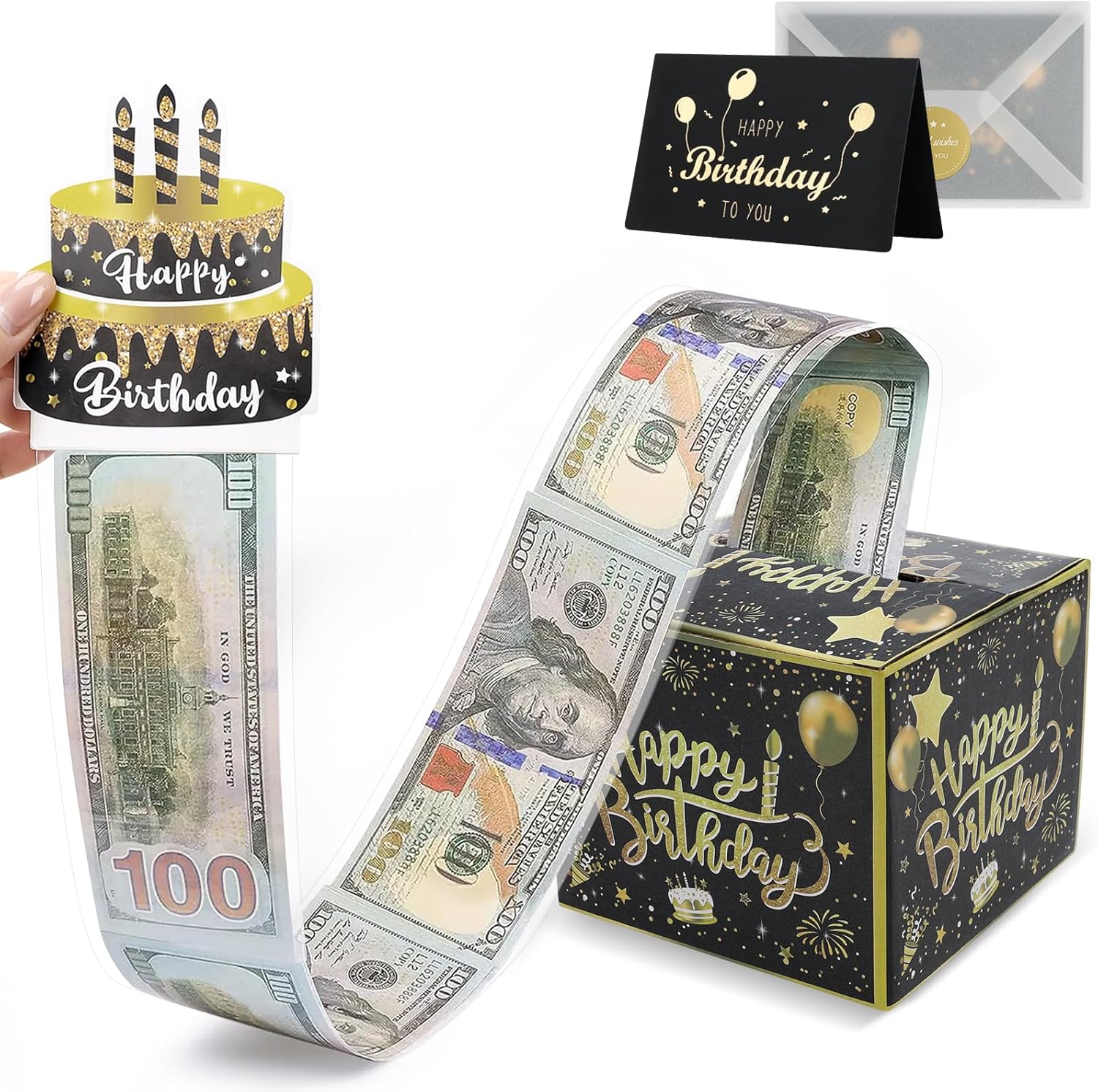 Amazon.com: FYY Birthday Money Box with Birthday Card - Birthday Money ...