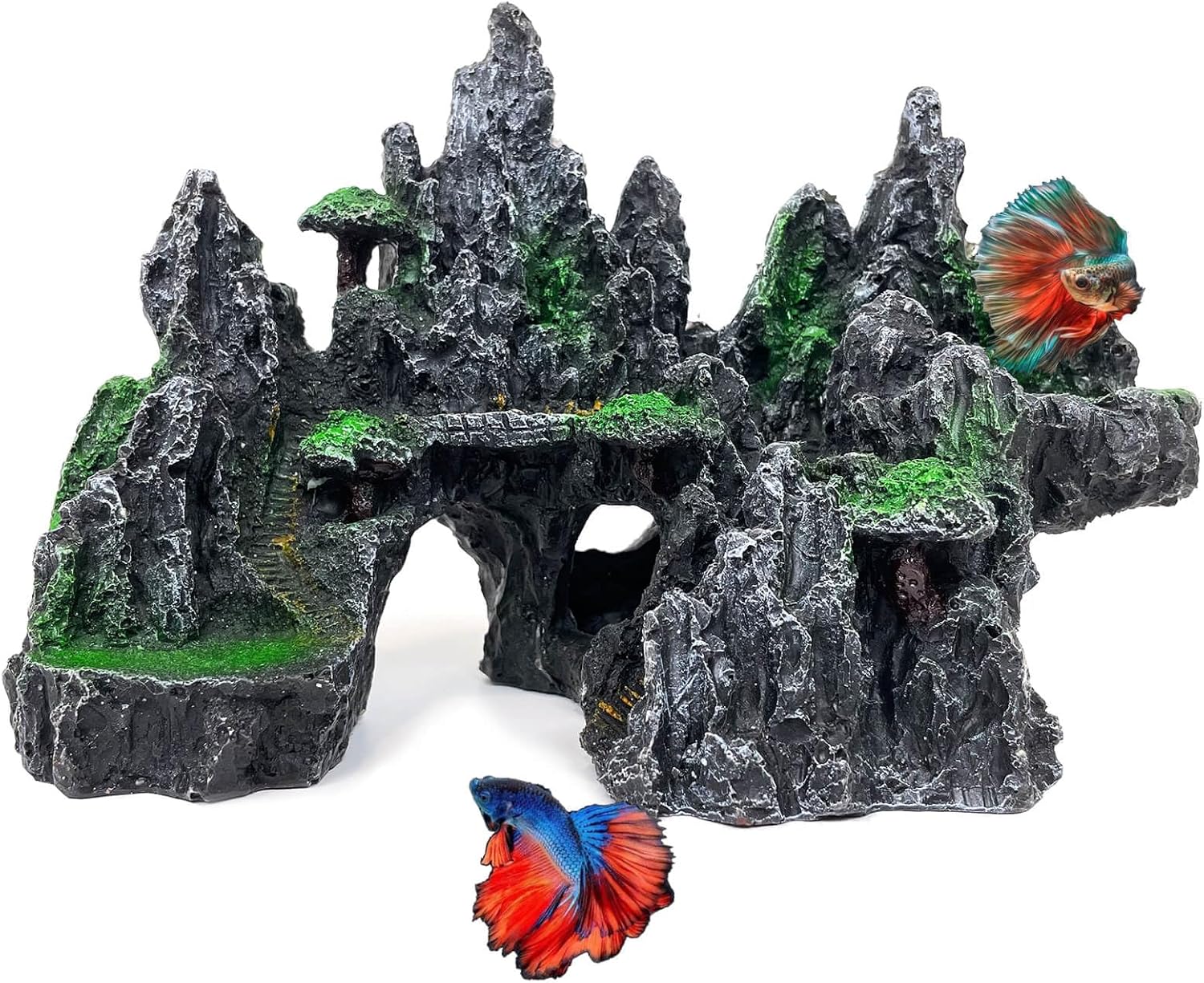 Amazon.com: GOLOMOZ Aquarium Mountain View Stone Ornament - Aquarium ...