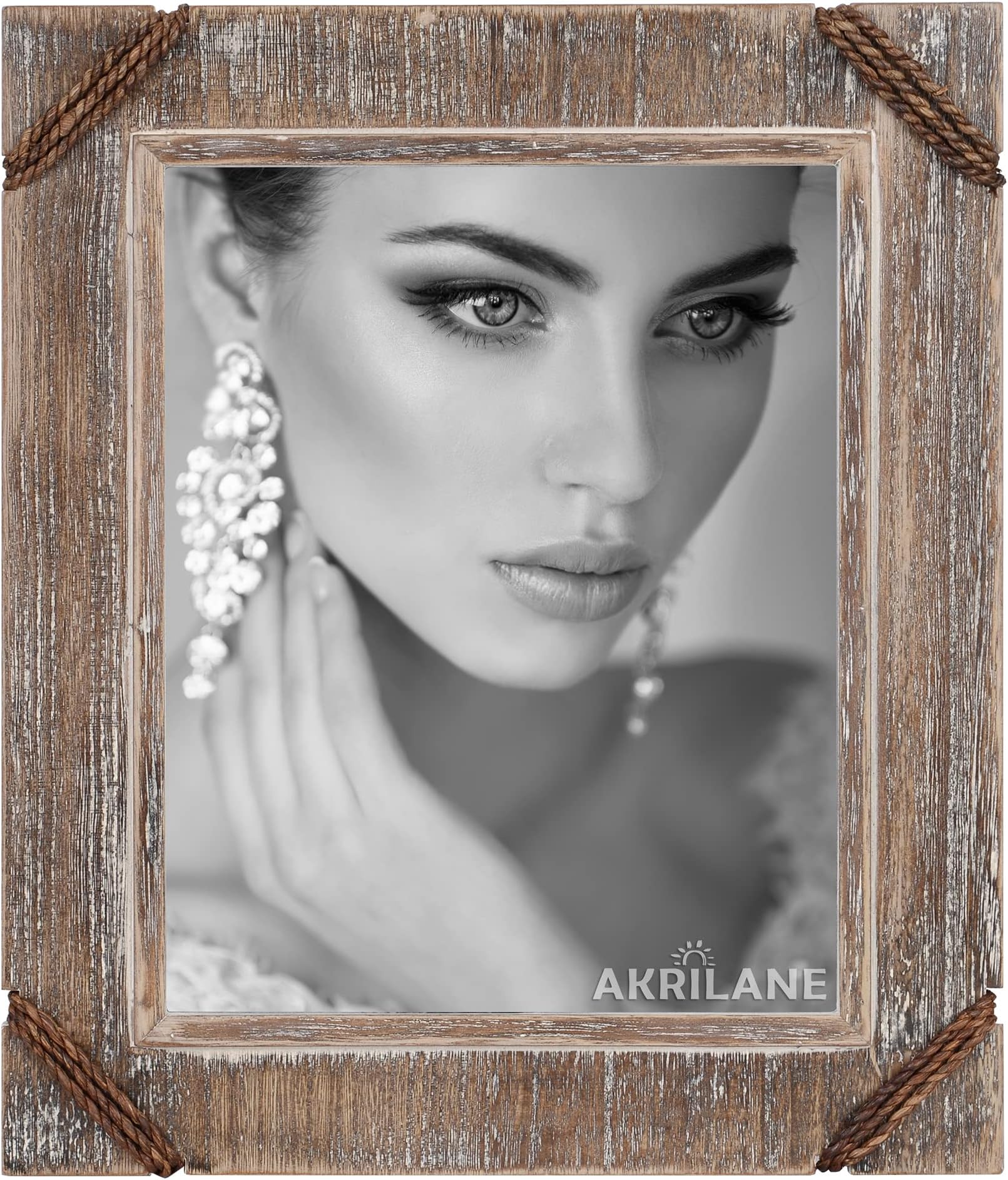 Amazon.com - 2 Pcs 8x10 inch Rustic Wood Picture Frames, Farmhouse ...