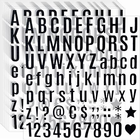 Amazon.com: 232 Pcs 24 Sheets Large Letter Stickers 2.5 Inch Alphabet ...