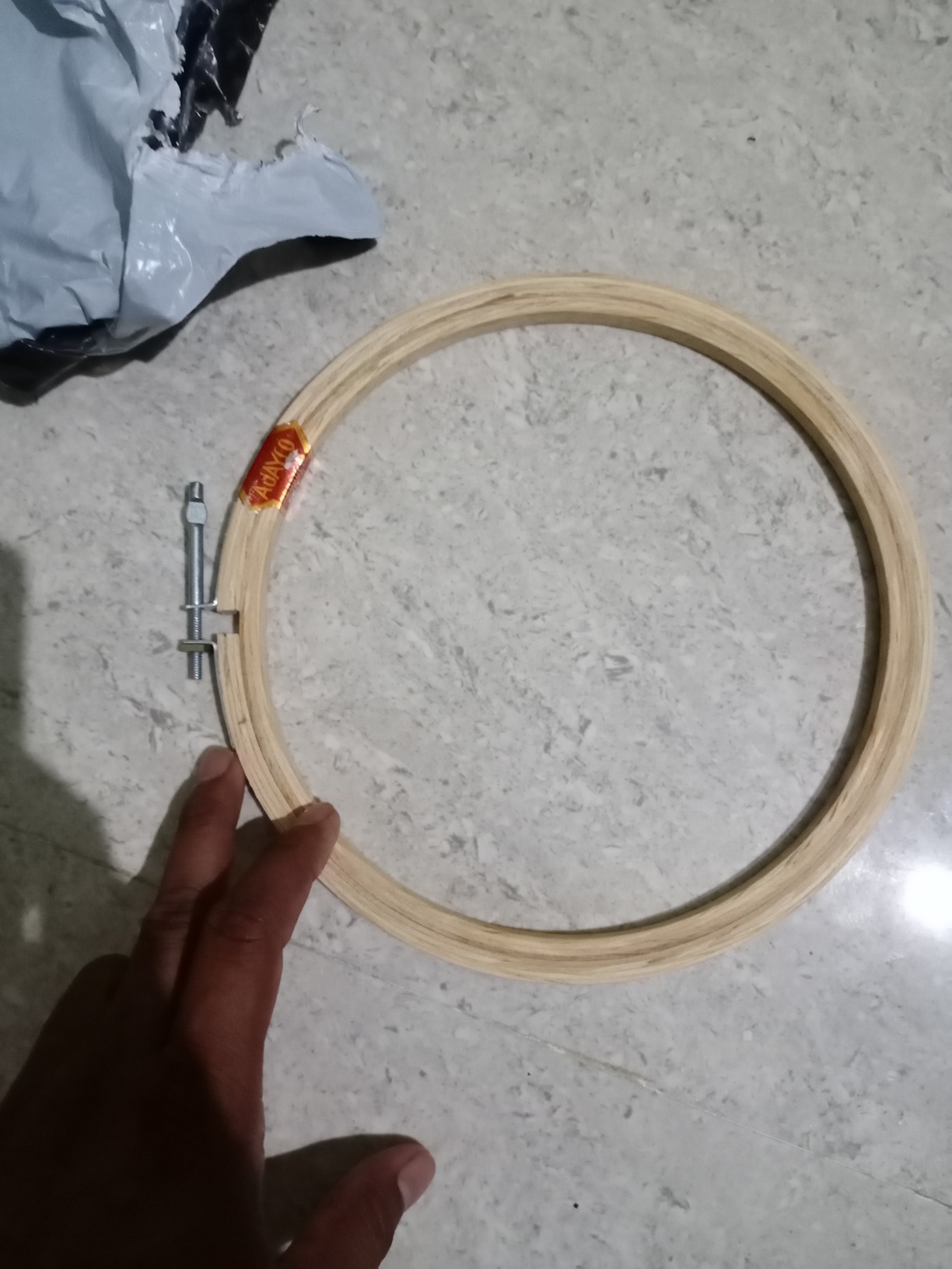 Dhruv Crafts Wooden Embroidery Hoops, Embroidery Adda Frame Stand Ring ...