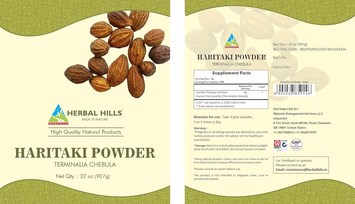 Gurmar Tea And Haritaki Powder Terminalia Chebula Pack de 2 – Yaxa Colombia