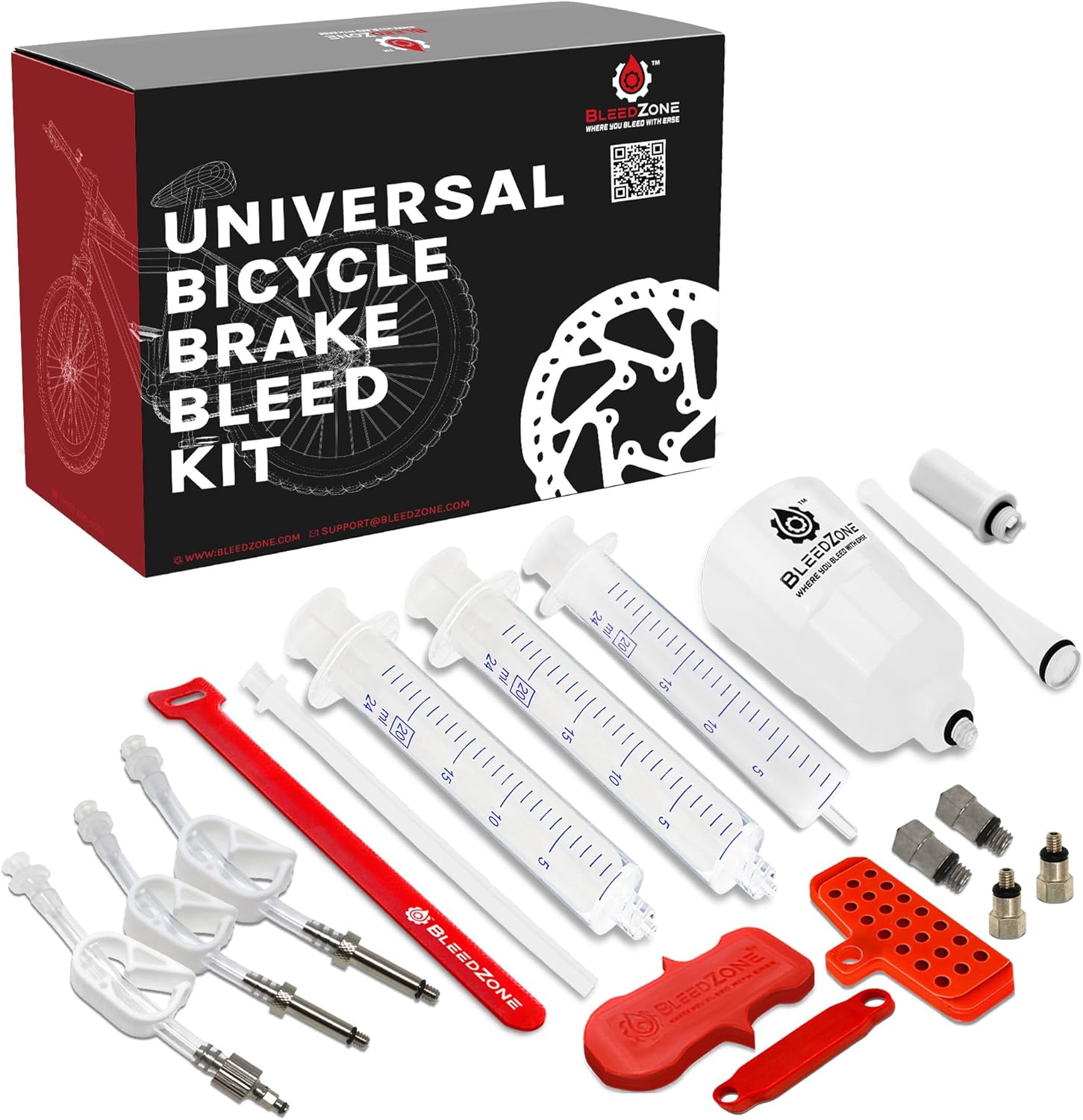 Amazon.com: BleedZone Universal Brake Bleed Kit - Hydraulic Brake ...