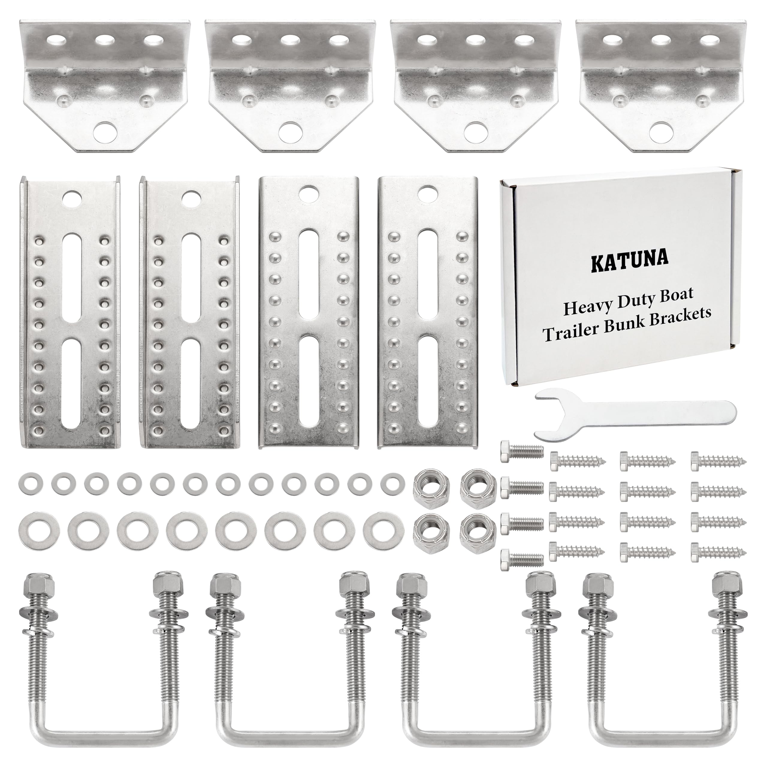 Snapklik.com : KATUNA 4Pcs 8" Stainless Steel Swivel Bunk Bracket Kit ...