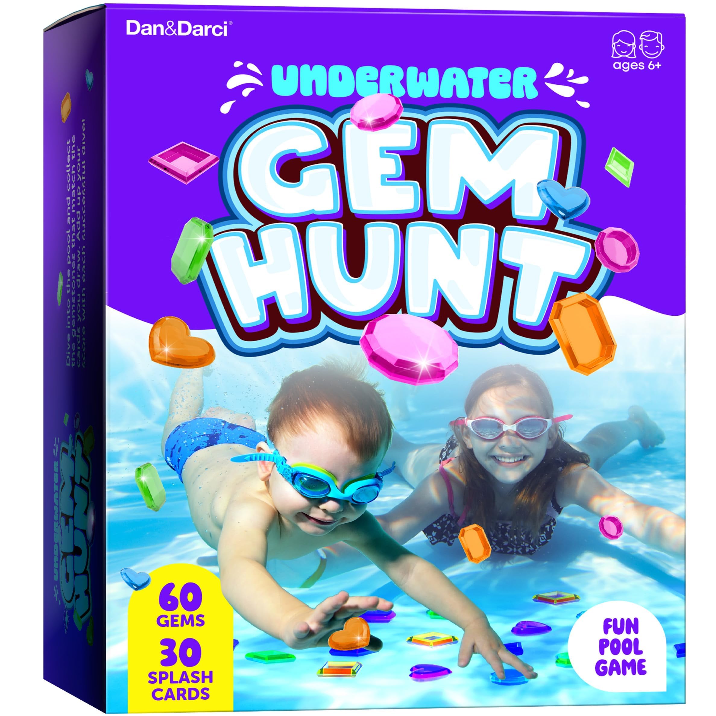 Pool Gem Hunt Diving Game for Kids - Pool Toys for Kids Ages 6 7 8 9 10 ...